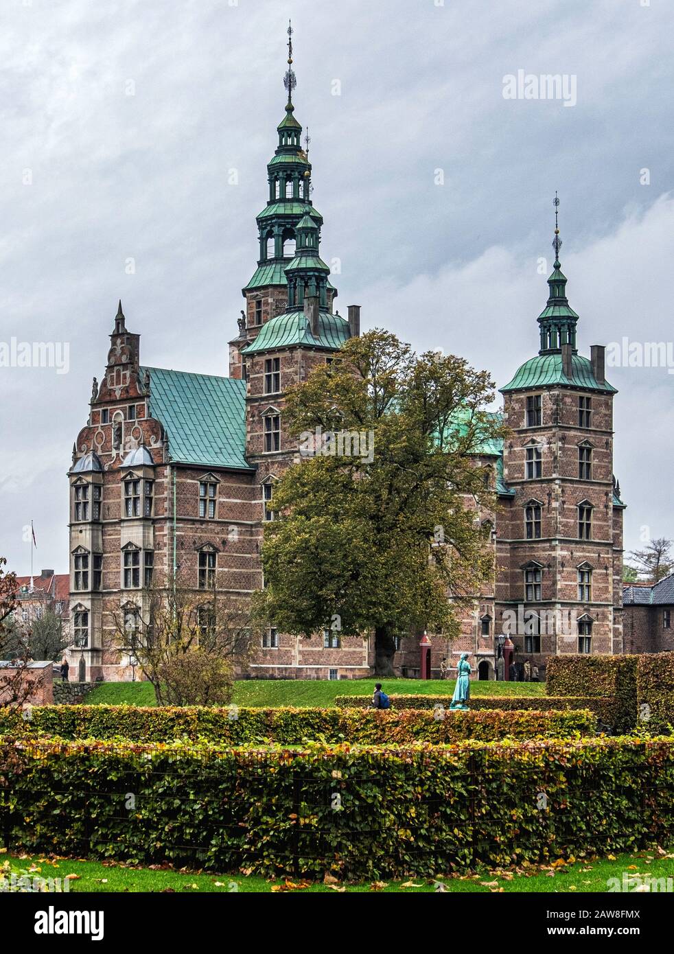 Rosenborg castle, Dutch Renaissance style historic palace with brick ...