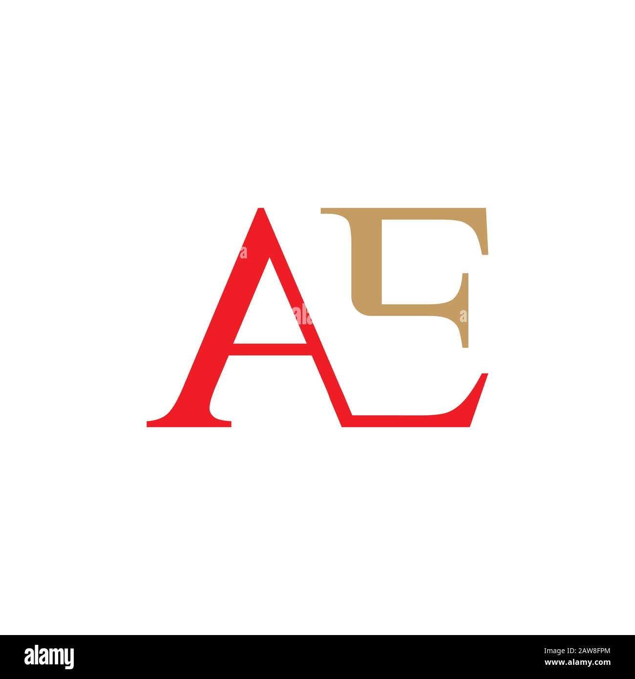 Initial letter ae or ea logo design template Stock Vector Image & Art - Alamy