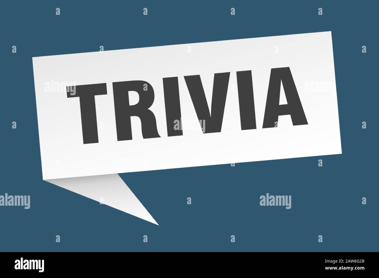 trivia speech bubble. trivia ribbon sign. trivia banner Stock Vector ...