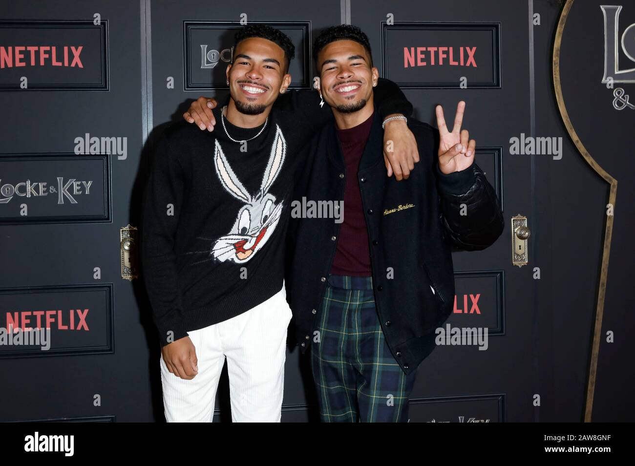 Los Angeles, USA. 05th Feb, 2020. Elijah Bell and Isaac Bell at the ...