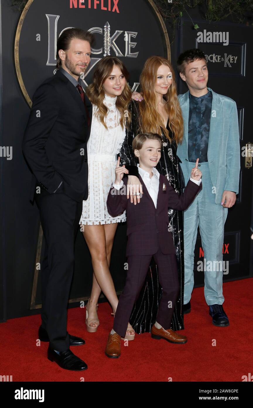 Los Angeles, USA. 05th Feb, 2020. Bill Heck, Emilia Jones, Jackson ...