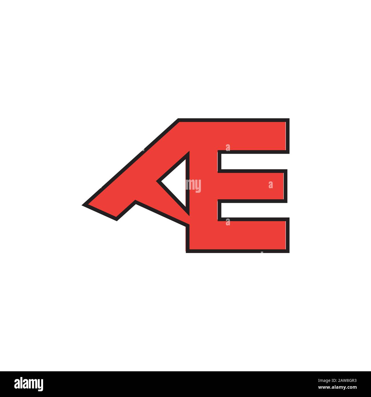 Initial letter ae or ea logo design template Stock Vector Image & Art - Alamy