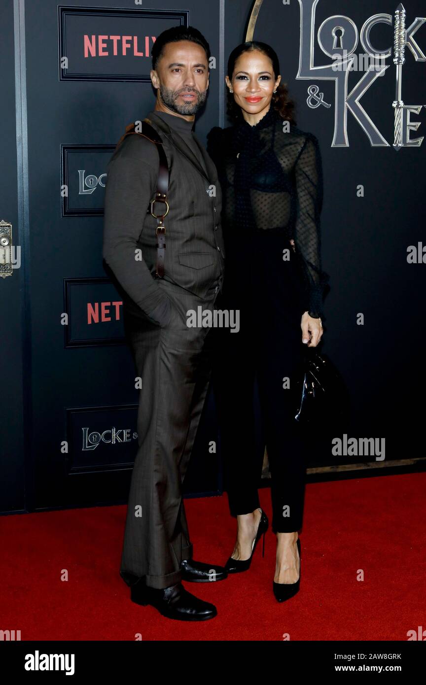 Kamar de los Reyes and Sherri Saum at the premiere of the Netfilx TV ...