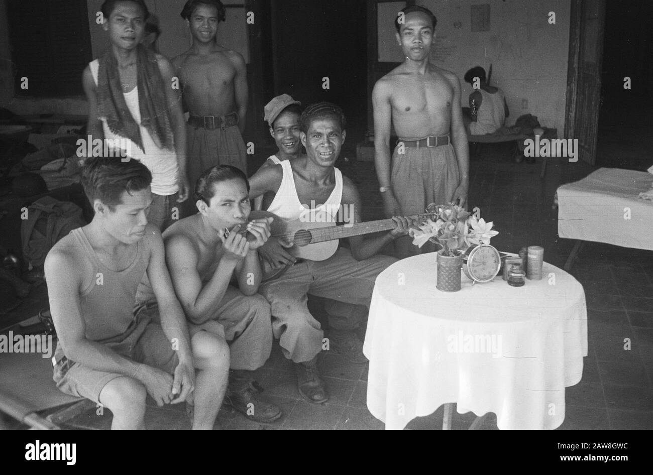 Bankir Musician KNIL soldiers Date: October 1949 Location: Indonesia ...