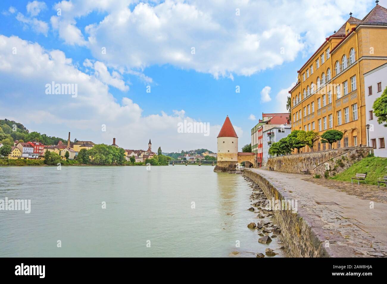 The so called Schaiblingsturm at the Innkai is one of the landmarks of ...