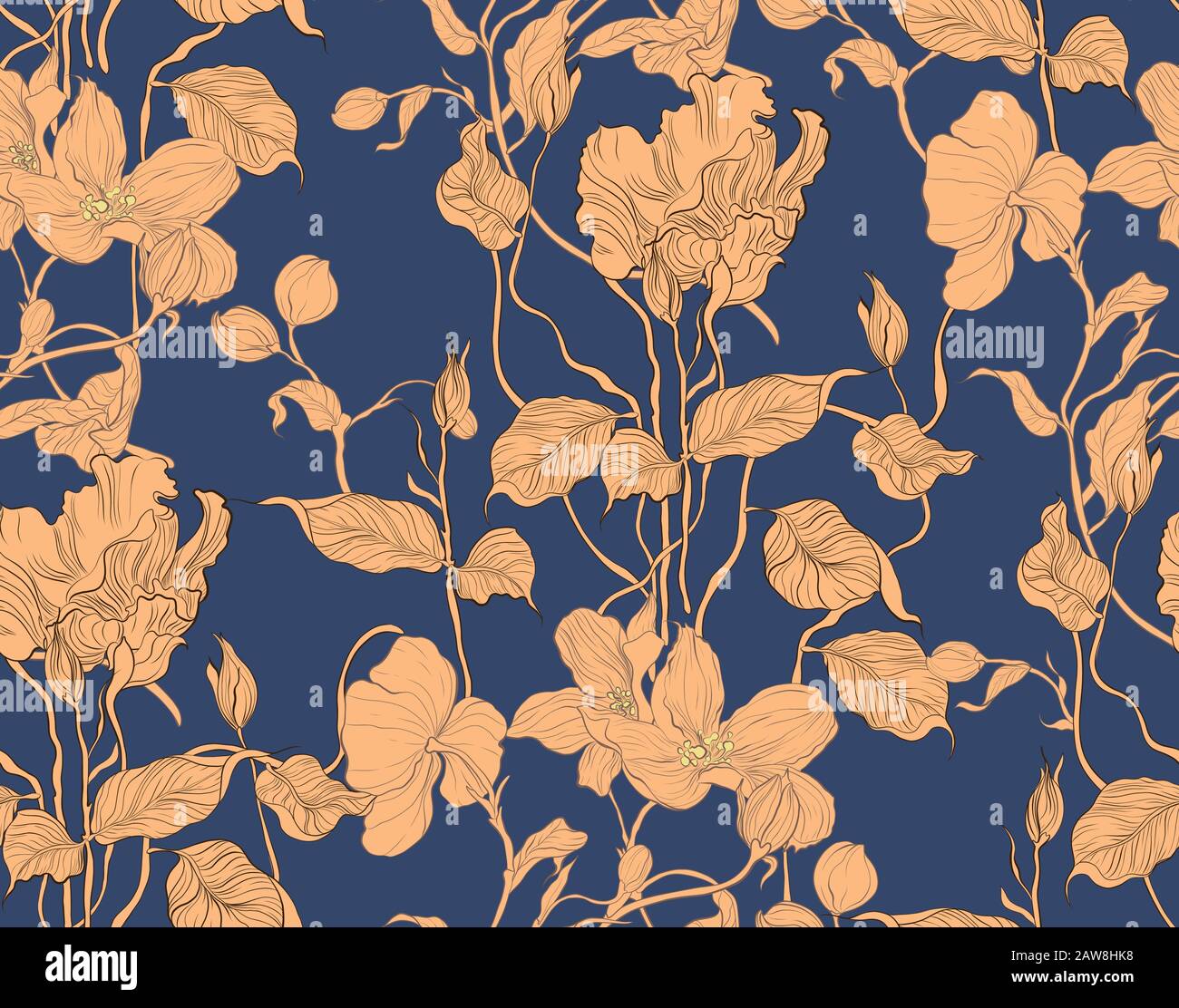 Floral stencil Stock Vector Images - Alamy