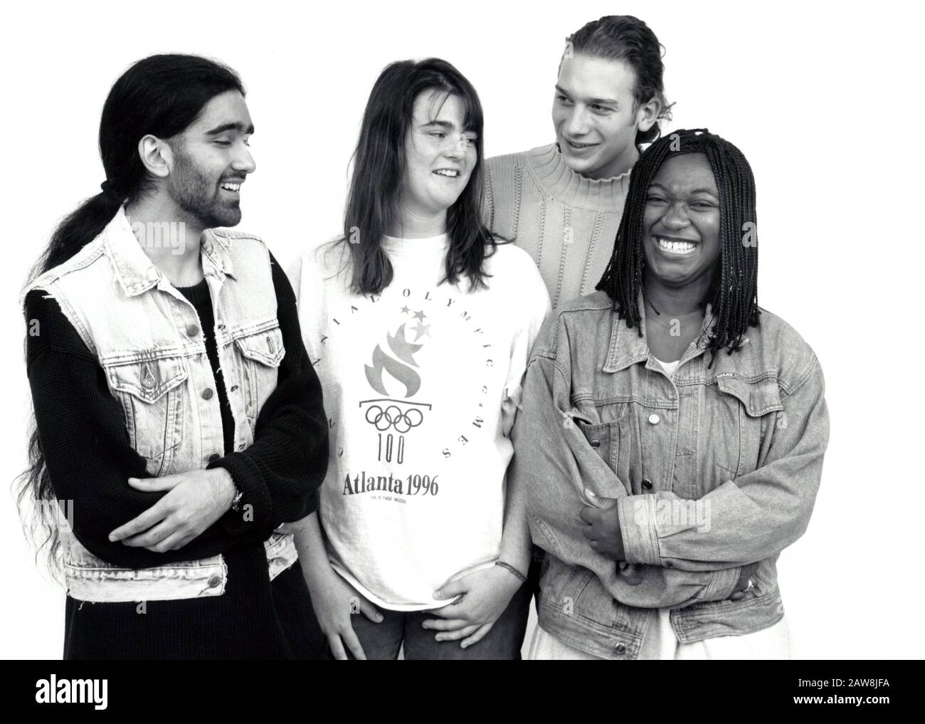 Young people, Nottingham UK 1994 Stock Photo - Alamy