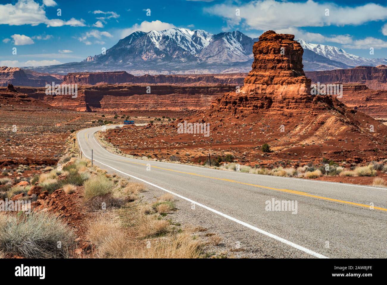 Trachyte Point Plateau cliffs, Henry Mountains, view from Bicentennial ...