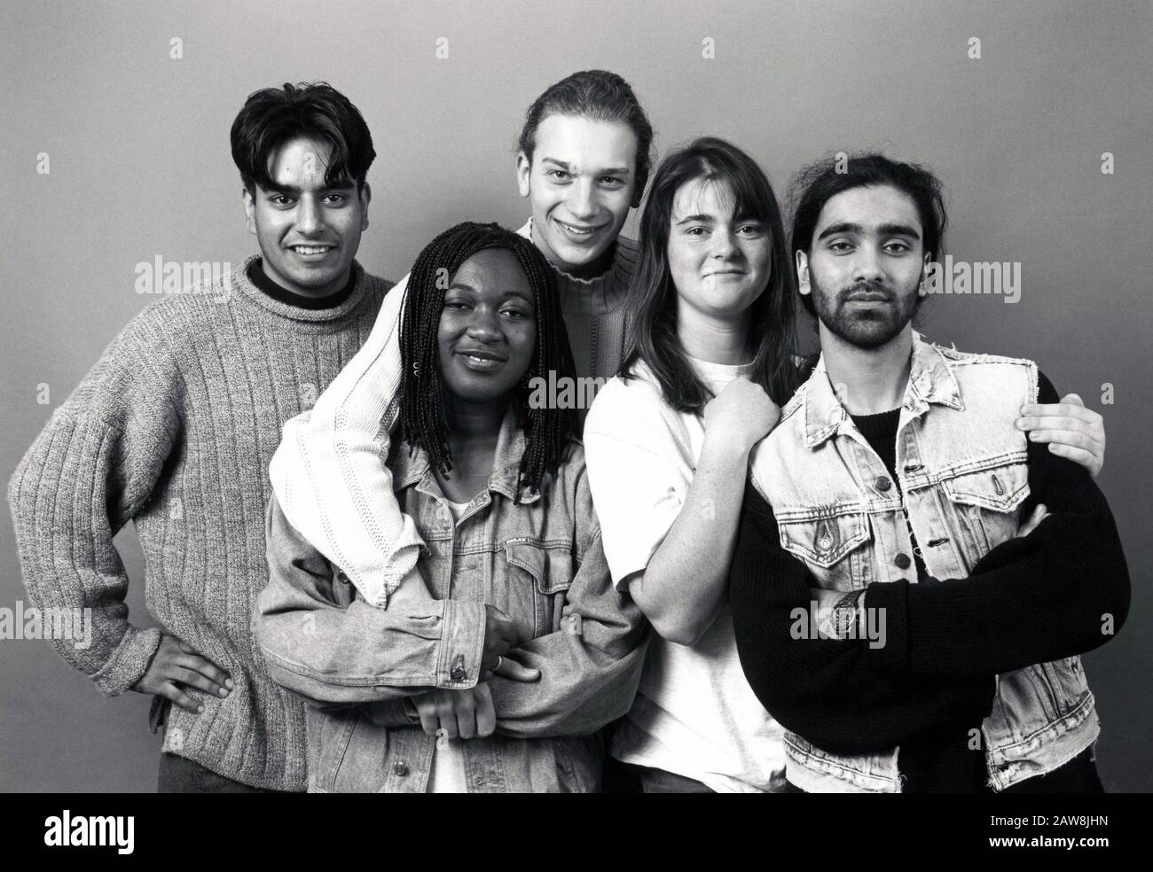 Young people, Nottingham UK 1994 Stock Photo - Alamy