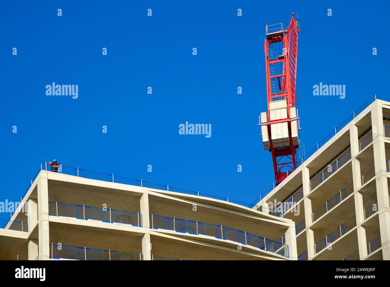 London, England, UK. Building under construction on the Victoria ...
