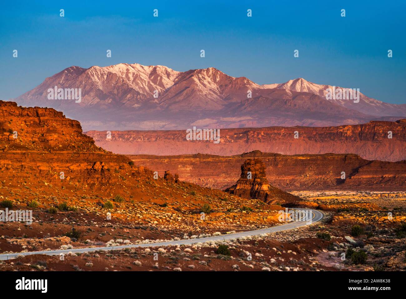 Red Rocks And Henry Mountains High Resolution Stock Photography and ...
