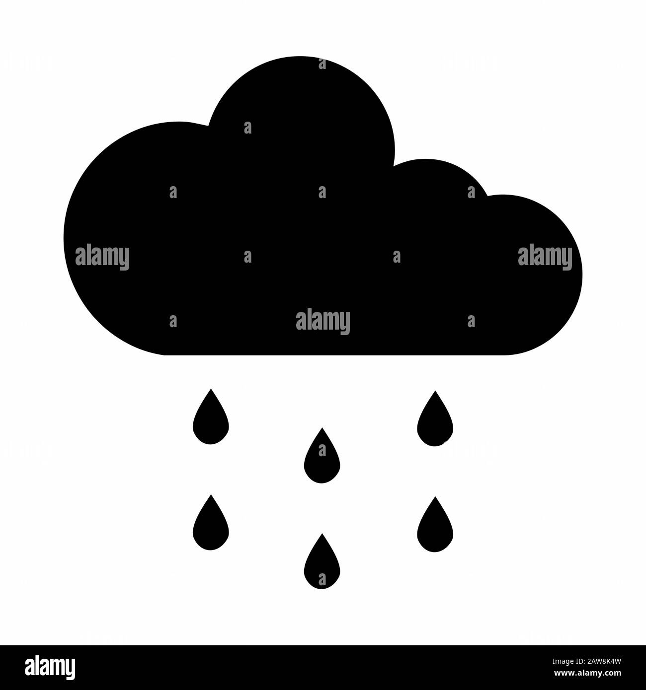 Cloud rain icon Stock Vector Image & Art - Alamy
