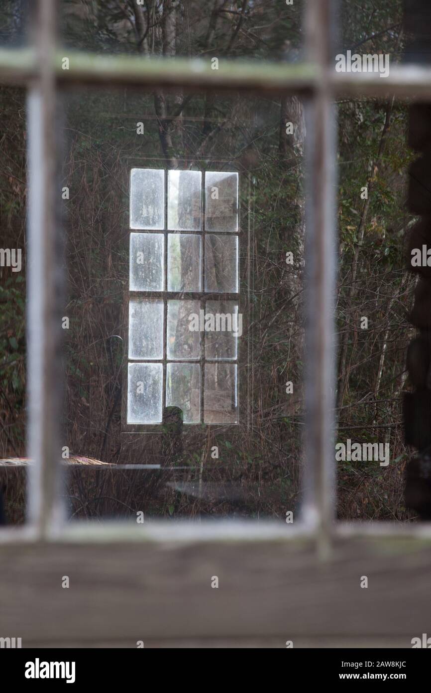 Old Windows from Outside Stock Photo - Alamy
