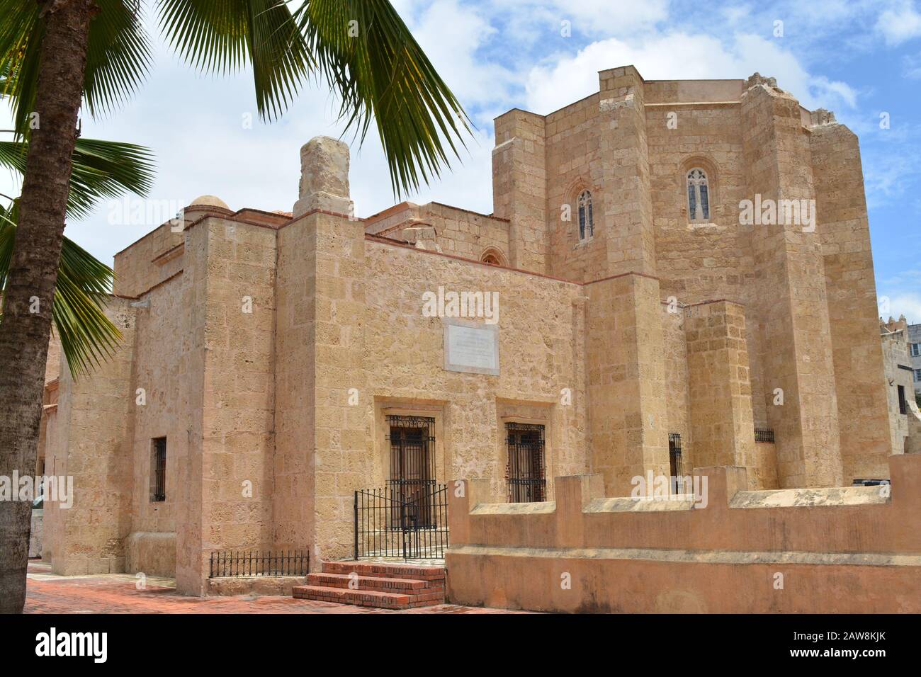 Basilica Cathedral of Santa Maria la Menor Under Blue Sky in Colonial ...