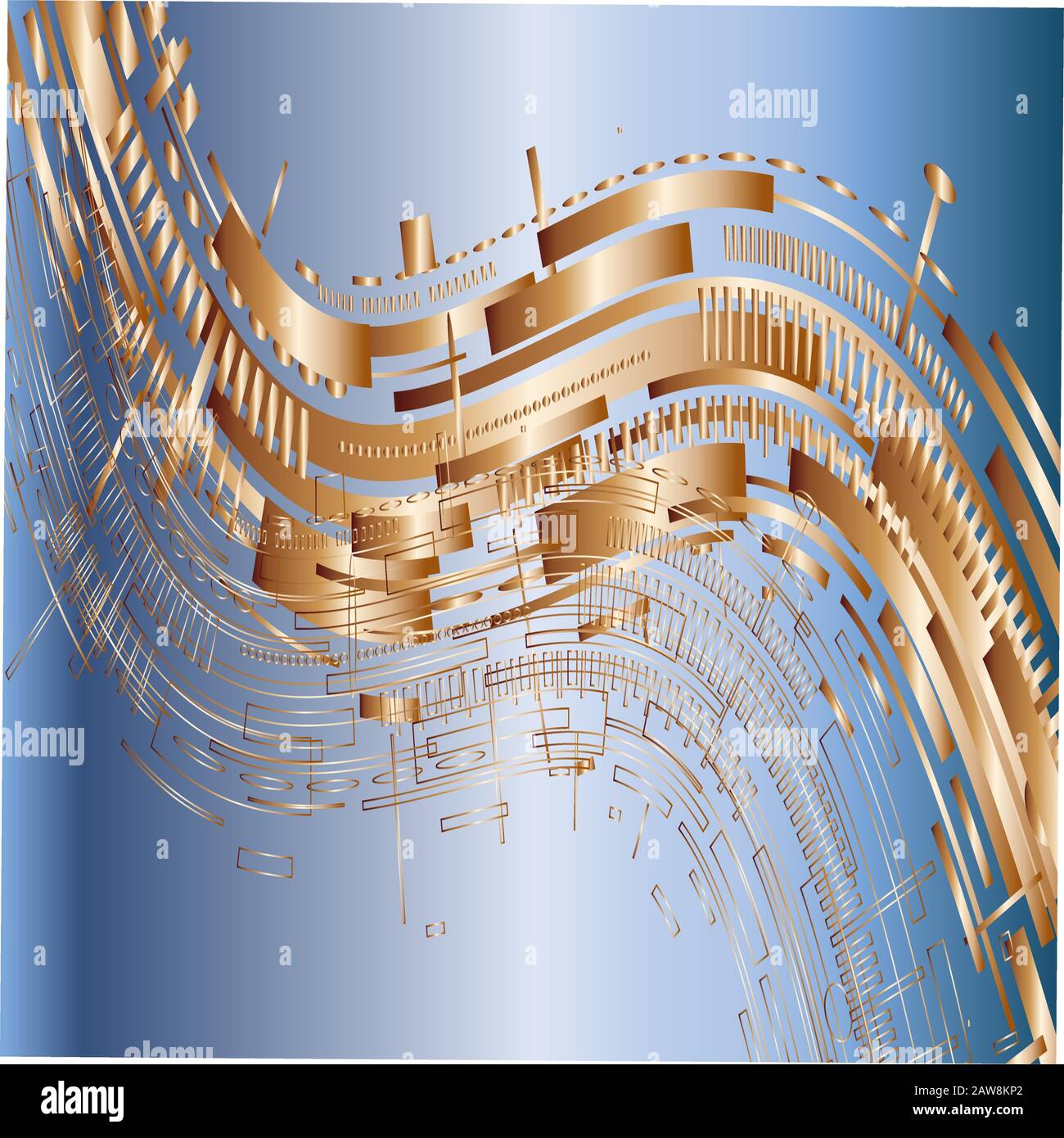 Abstract flowing geometric shapes Stock Vector Image & Art - Alamy