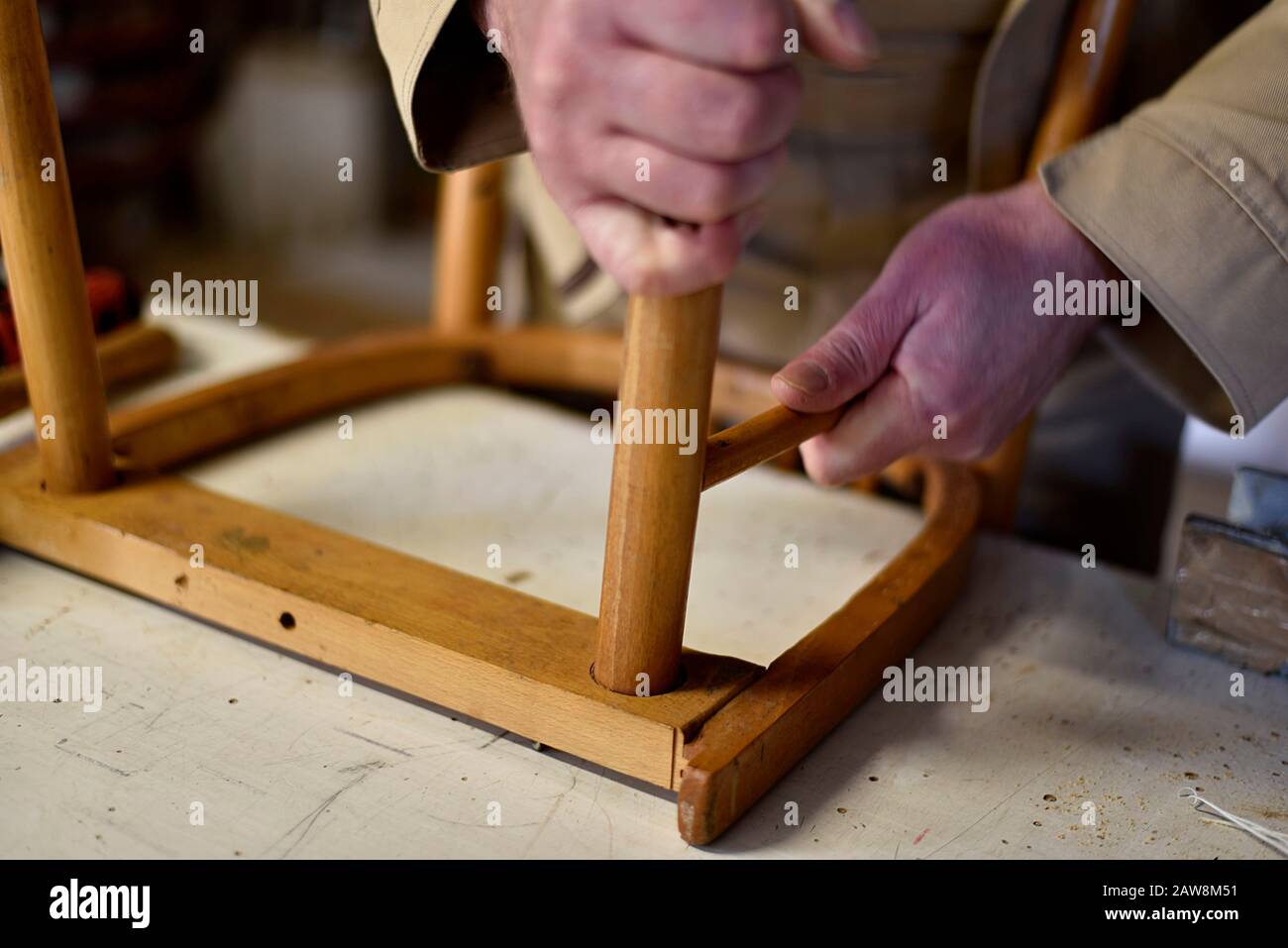 Carpenter work chair hi-res stock photography and images - Alamy