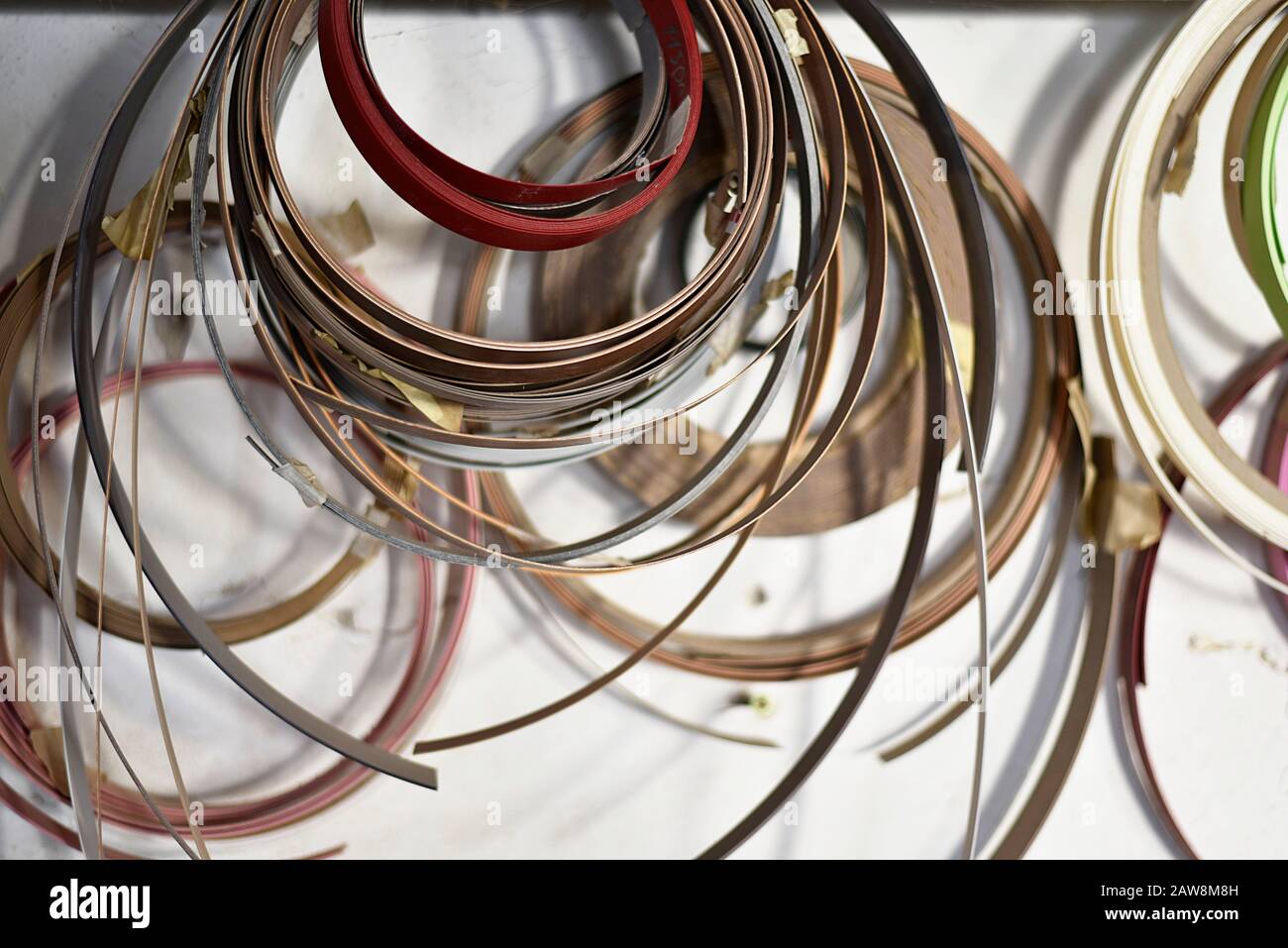 edges on mdf boards needs for joiner Stock Photo - Alamy