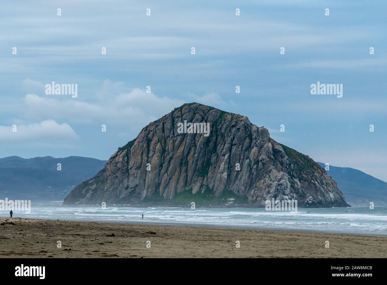 Morro Rock off of Pacific Coast Highway, California Stock Photo - Alamy