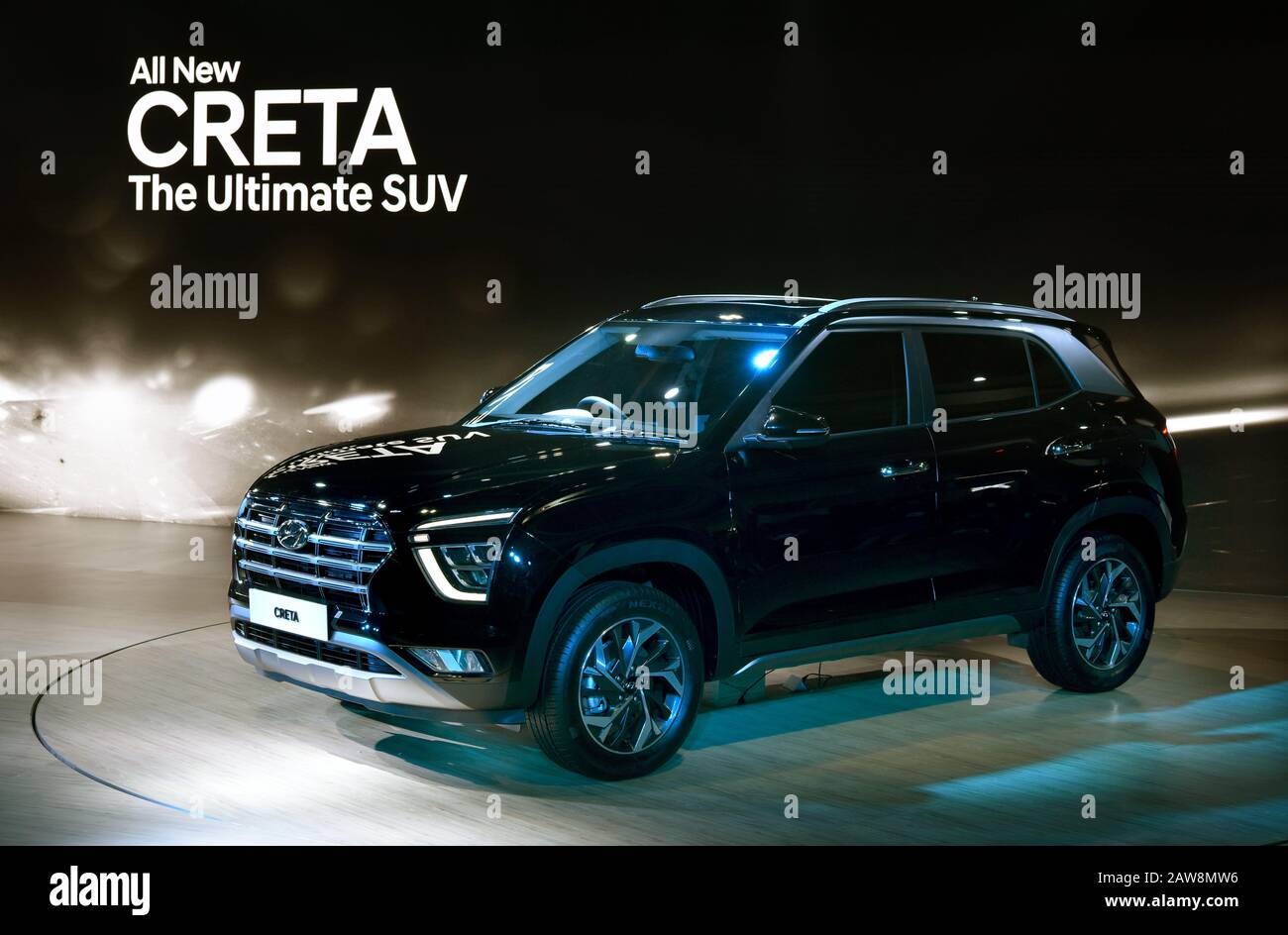Hyundai Creta SUV seen displayed at the India Auto Expo 2020 in Greater ...