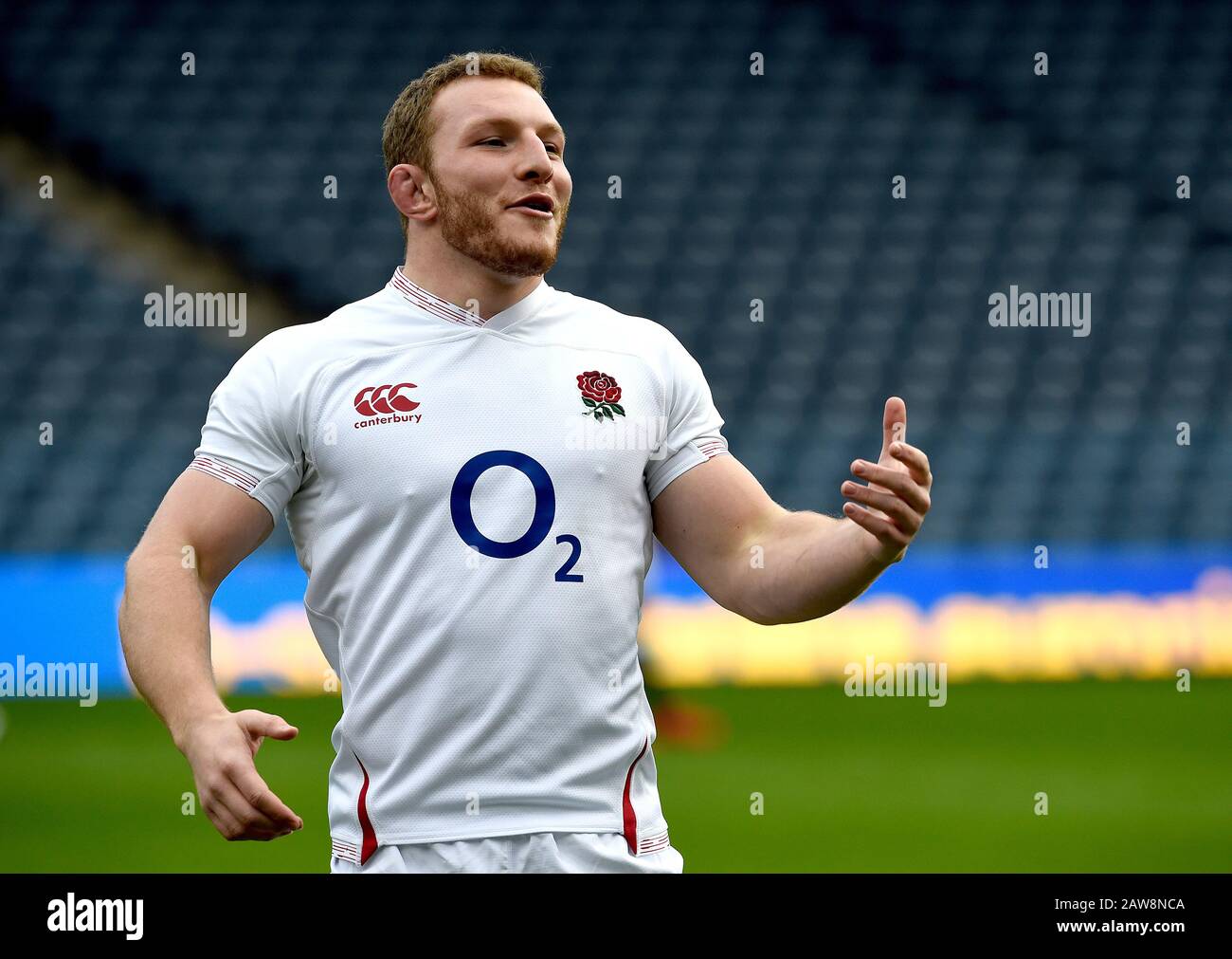 England's Sam Underhill during the captain's run at BT Murrayfield ...