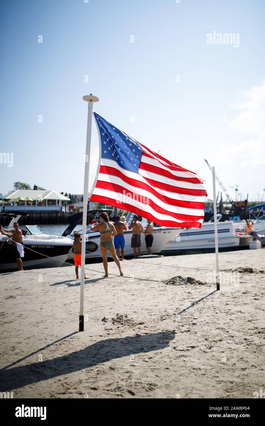 American Flag Beach Cover Photo
