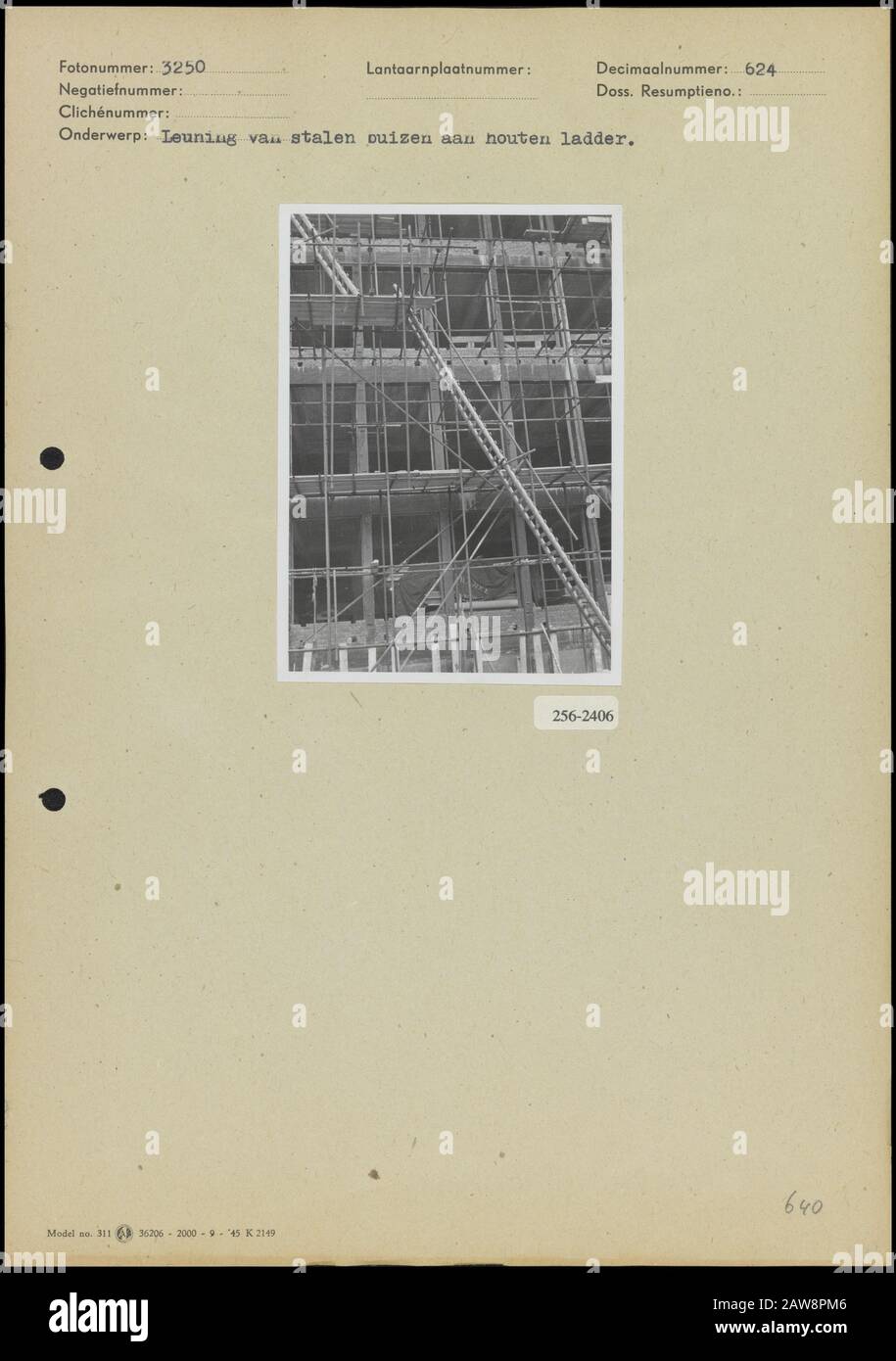 Railing steel tube to a wooden ladder Date: undated Keywords ...