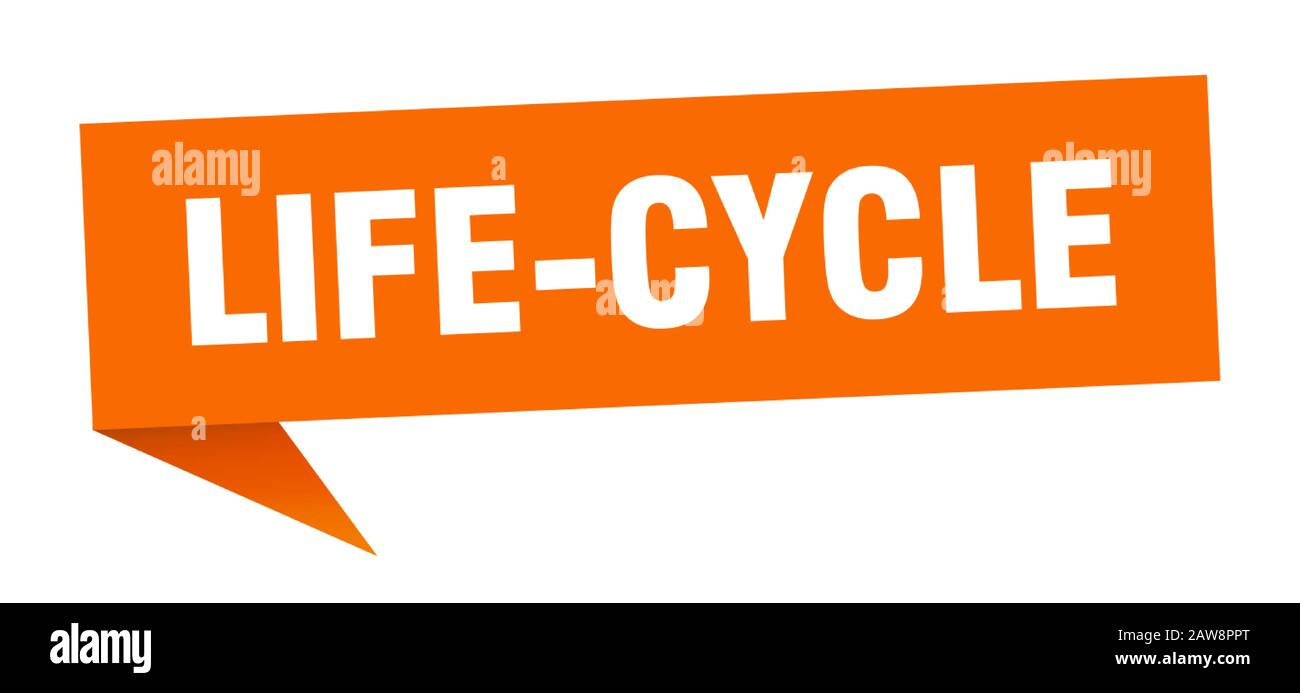 life-cycle speech bubble. life-cycle ribbon sign. life-cycle banner ...