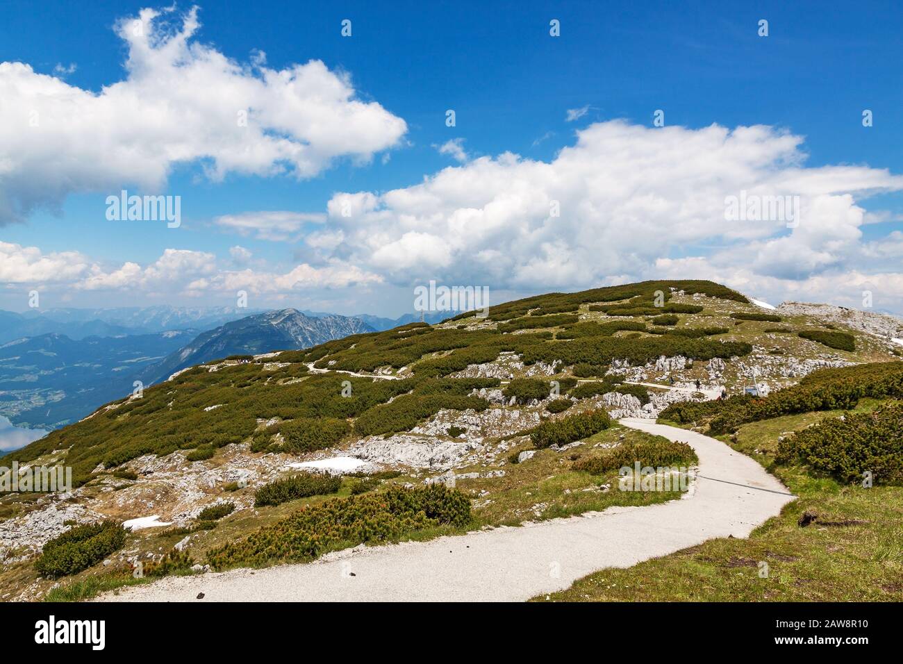 On top of Dachstein mountains, path to the famous "Five Fingers ...
