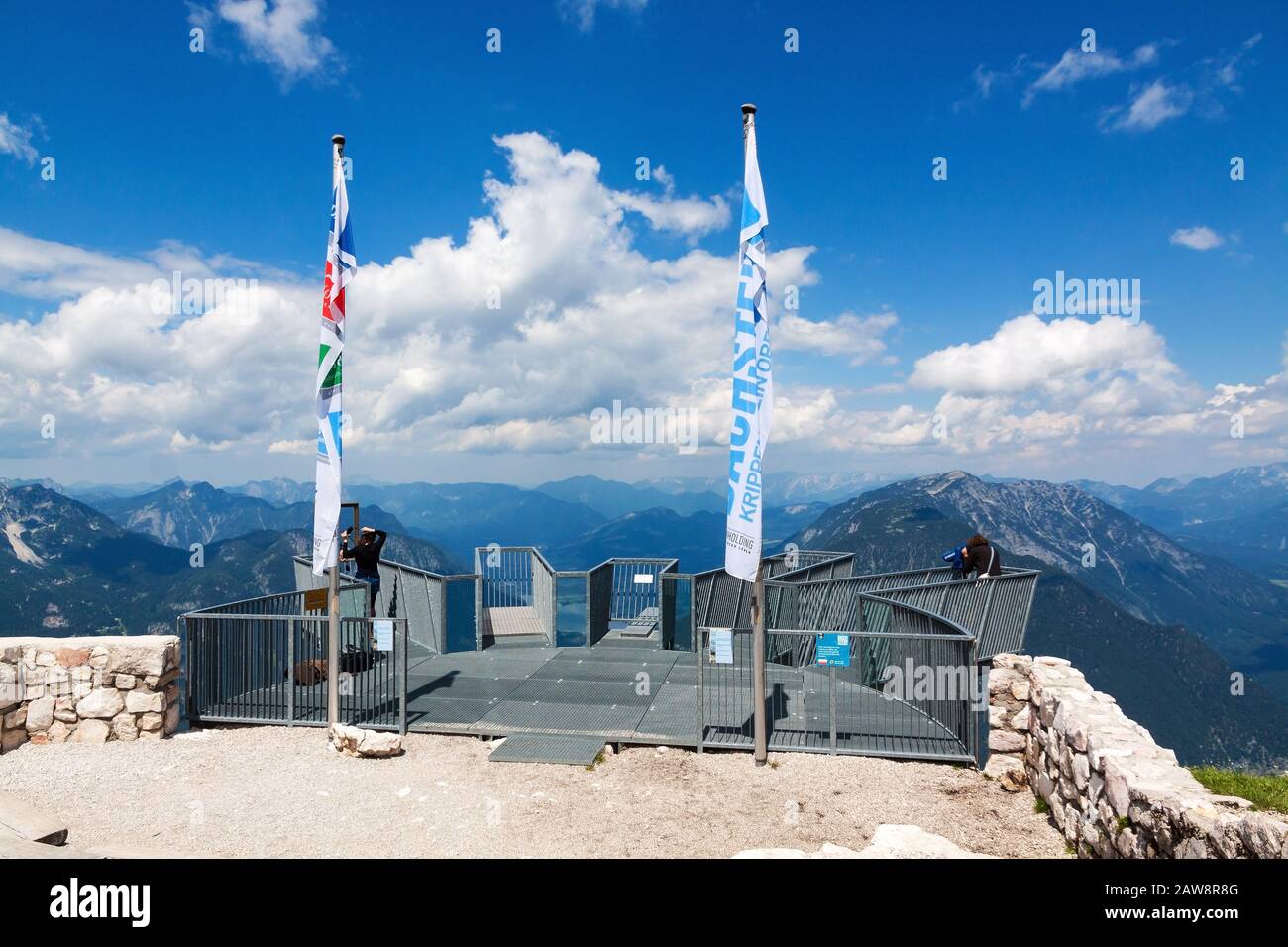 Obertraun, Austria - June 27, 2014: Five Fingers viewing platform at ...