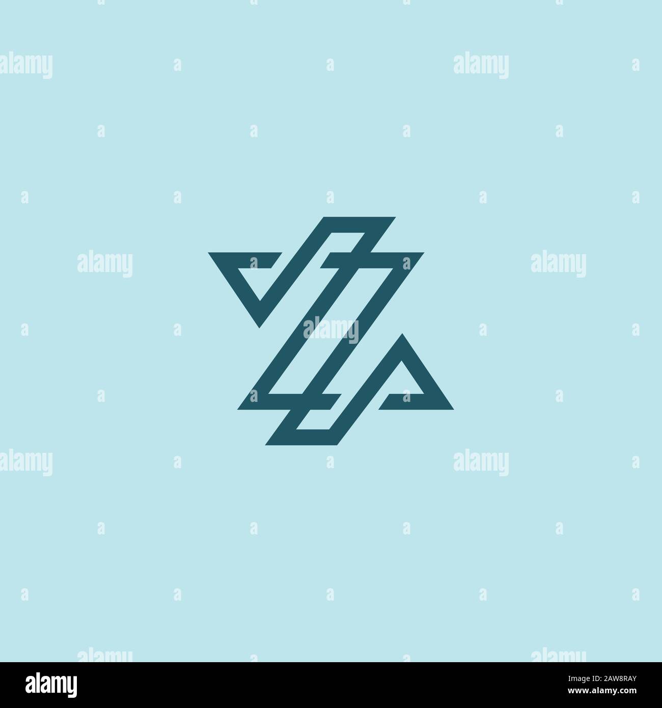 initial letter z logo vector design Stock Vector Image & Art - Alamy