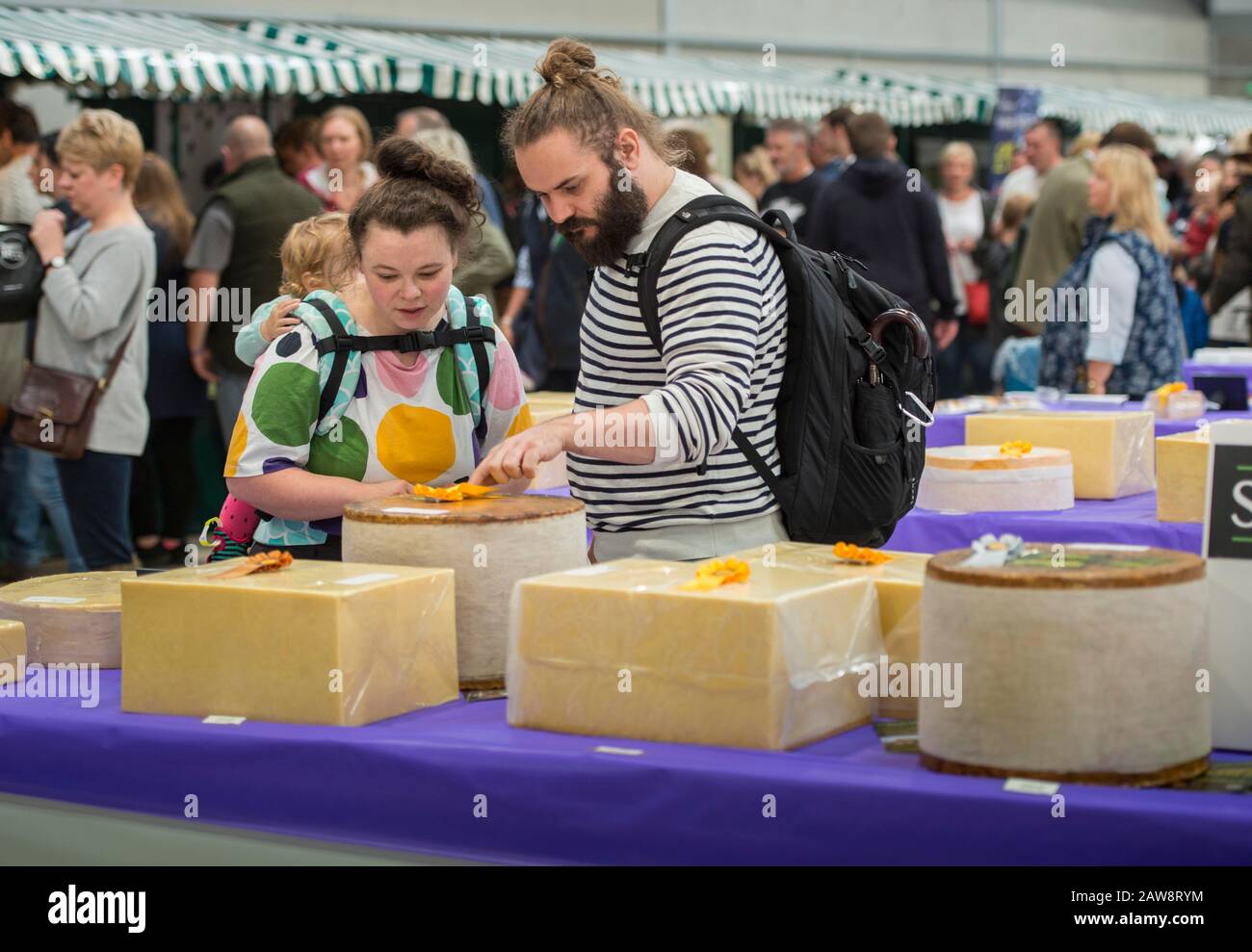Competitiors are judged at Frome Cheese Show one of a number of ...