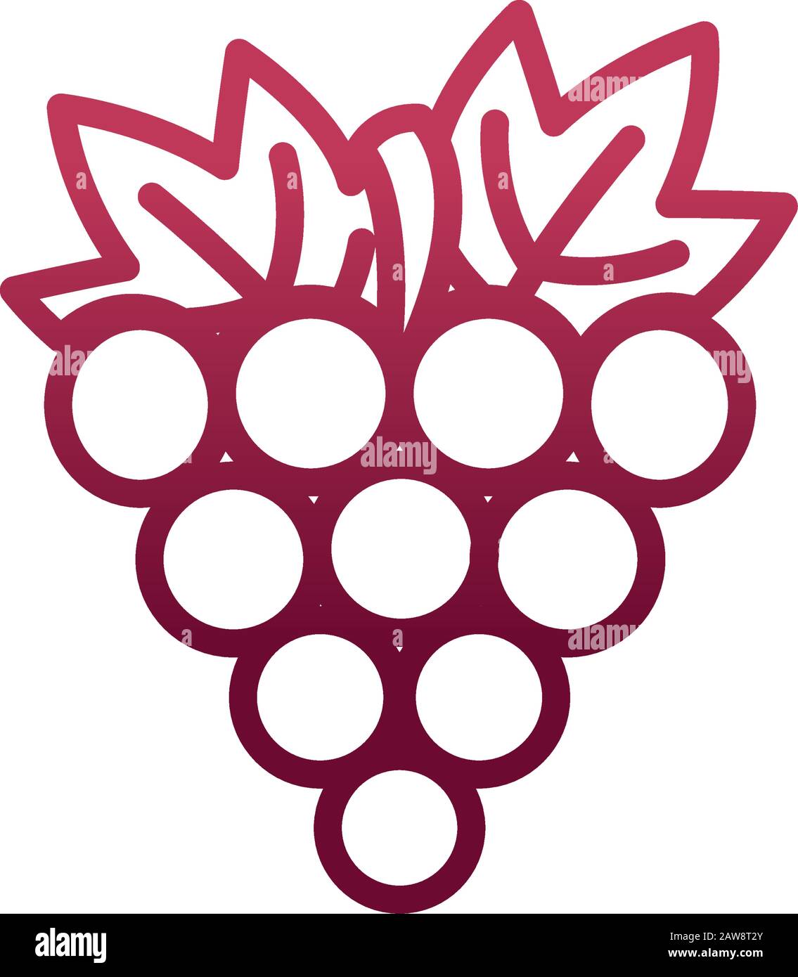 Isolated grapes fruit vector design Stock Vector Image & Art - Alamy