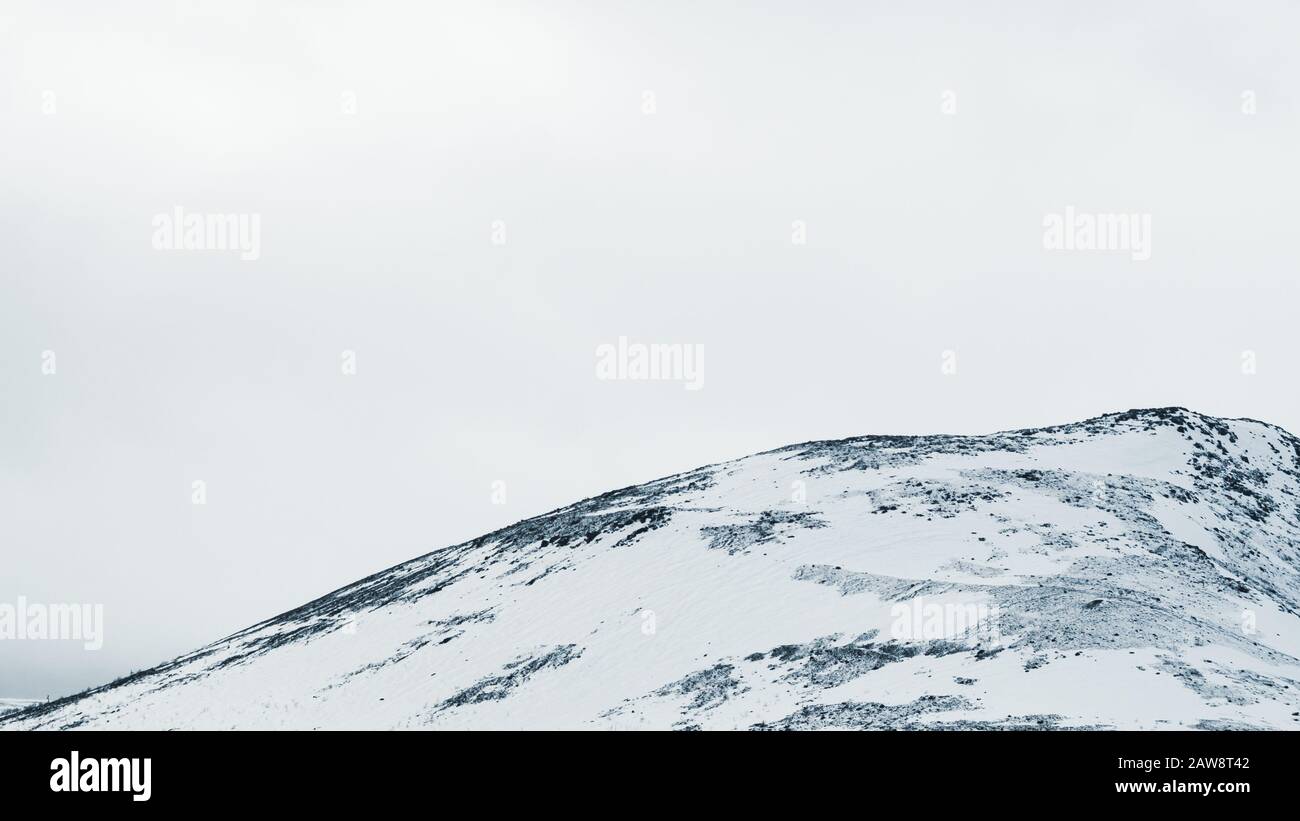 Snowy mountain landscape background. snowy hills background Stock Photo ...