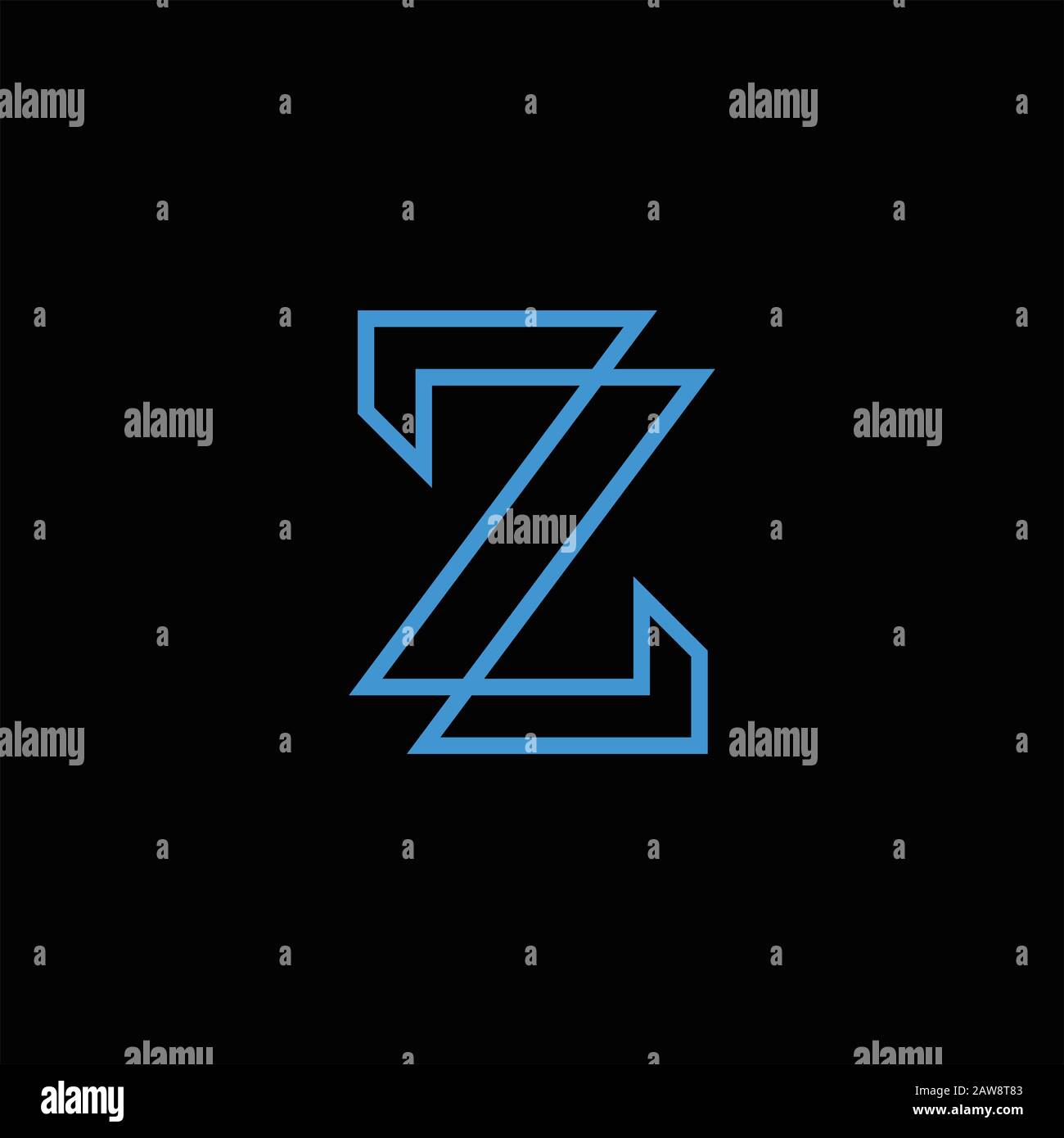 initial letter z logo vector design Stock Vector Image & Art - Alamy