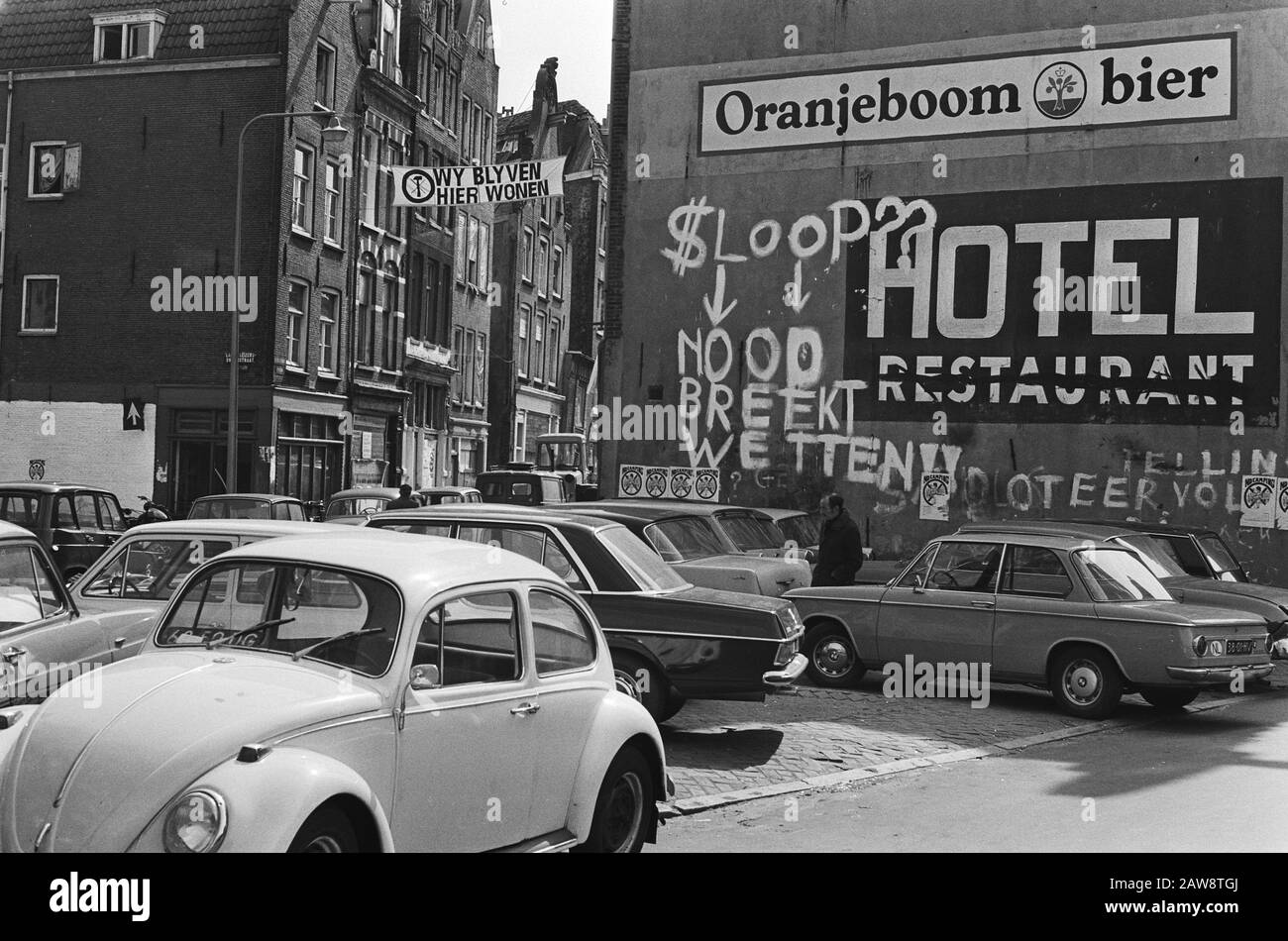 Demolition banner Black and White Stock Photos & Images - Alamy