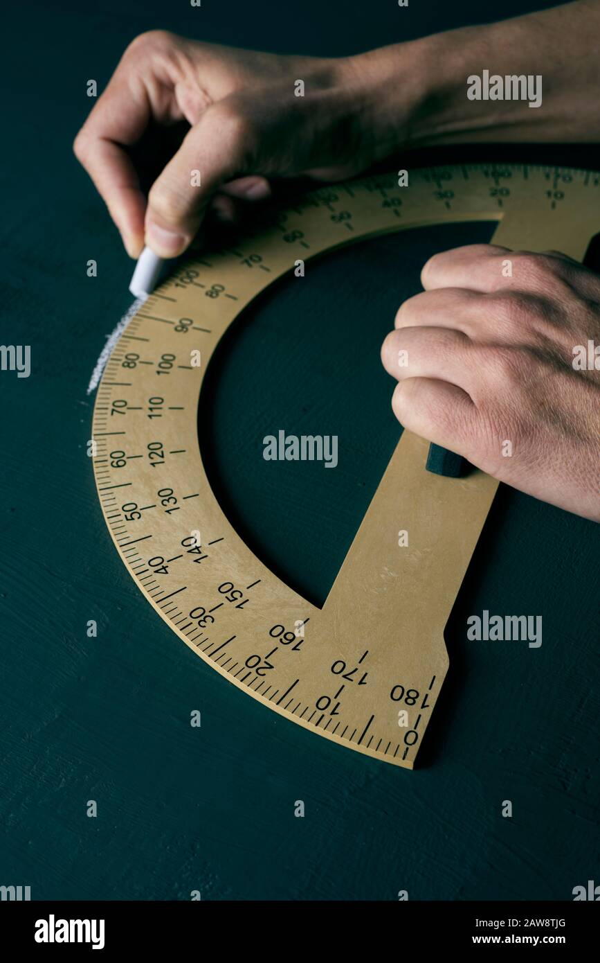 Measuring protractor hi-res stock photography and images - Alamy