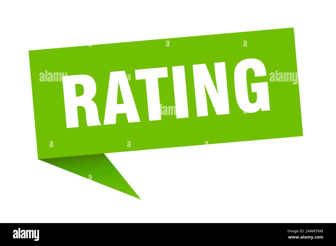 rating speech bubble. rating ribbon sign. rating banner Stock Vector ...
