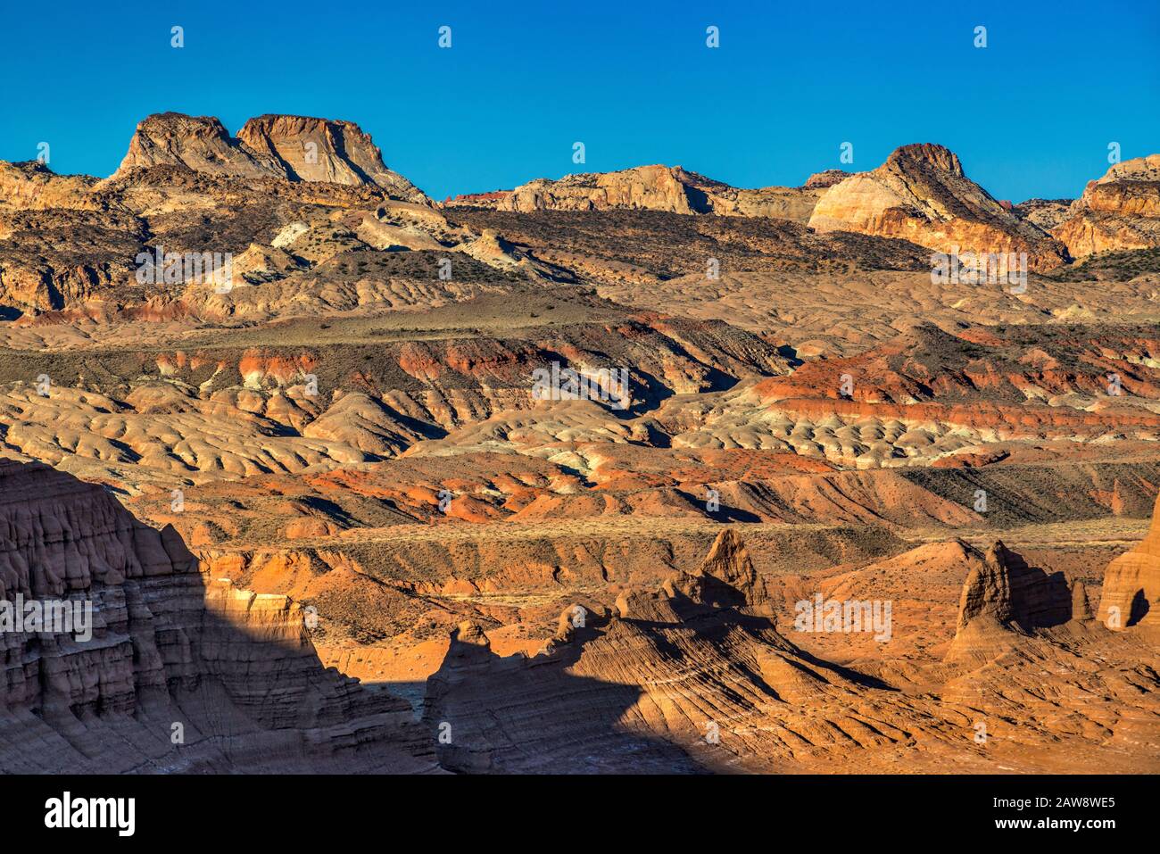 South Desert, view from The Notch, Capitol Reef National Park, Colorado ...