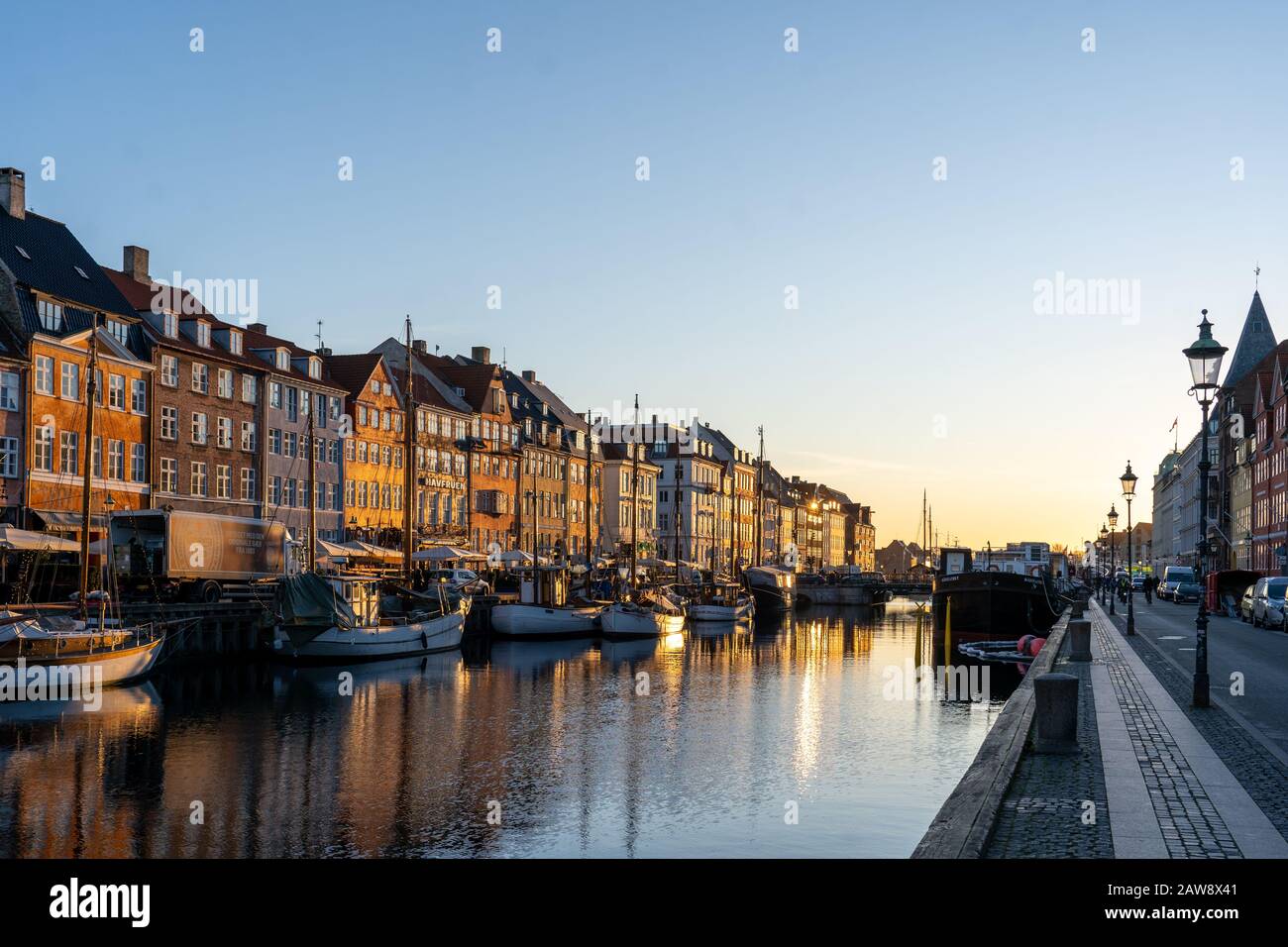 Famous Nyhavn in Copenhagen, Denmark Stock Photo - Alamy