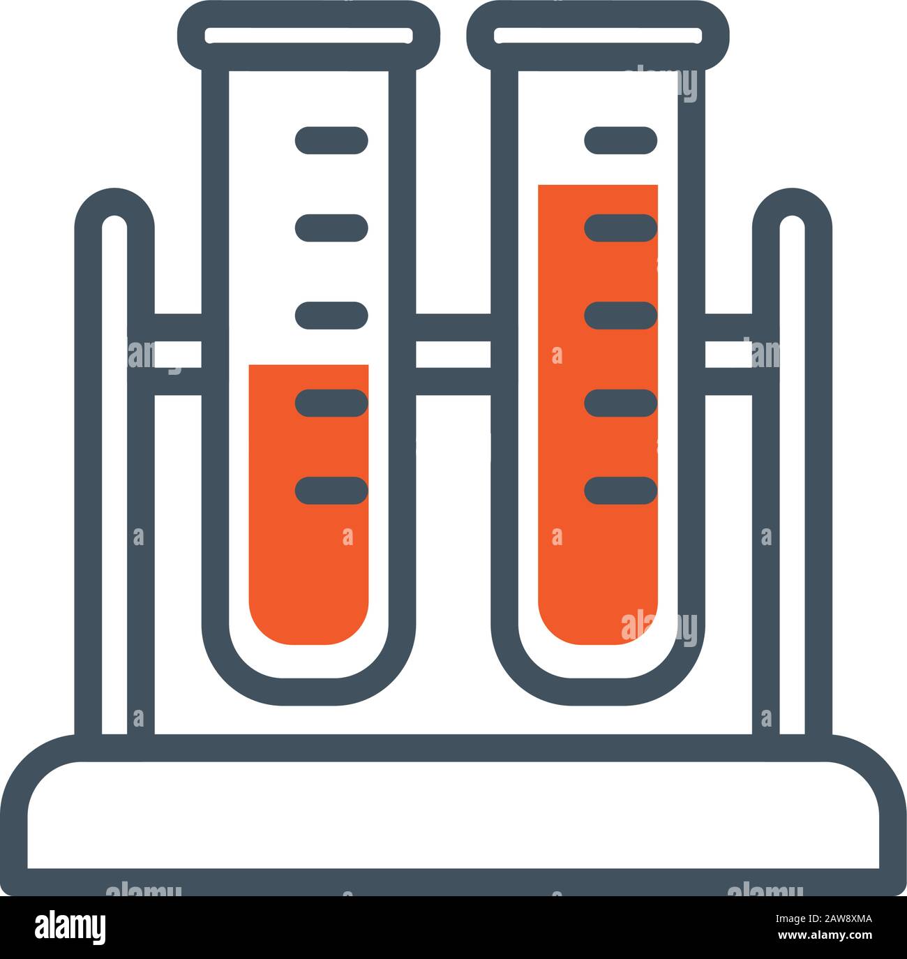 Isolated chemistry tubes vector design Stock Vector Image & Art - Alamy