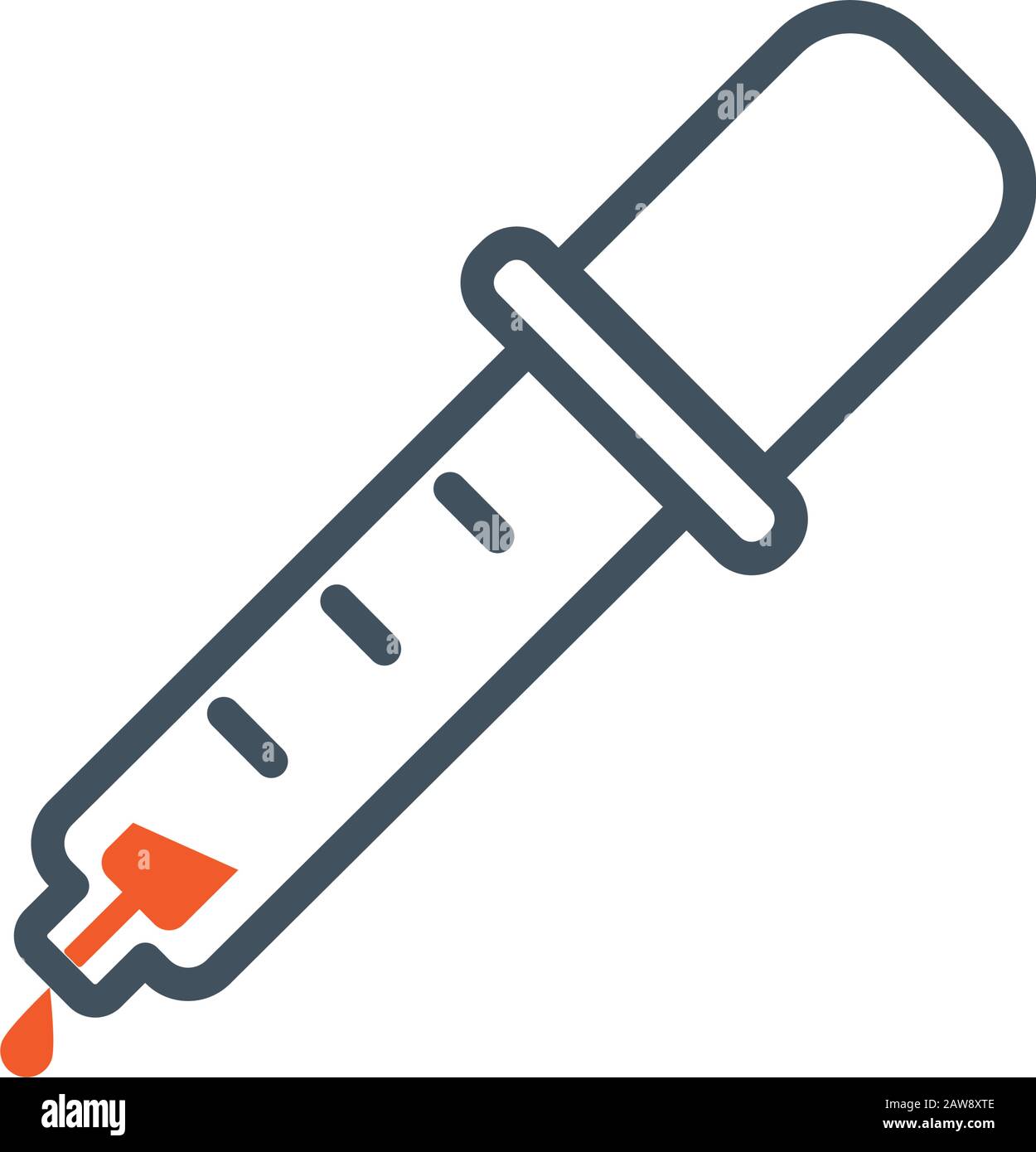 Isolated chemistry dropper vector design Stock Vector Image & Art - Alamy