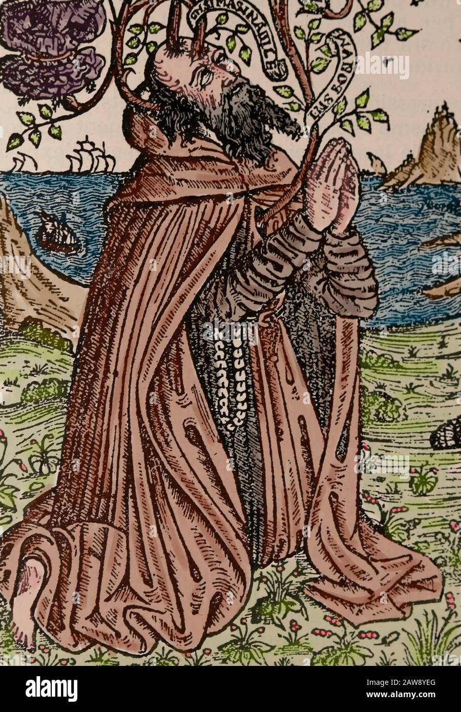 Ramon Llull (1235-1316). Spanish writer and philosopher. Cover of the ...