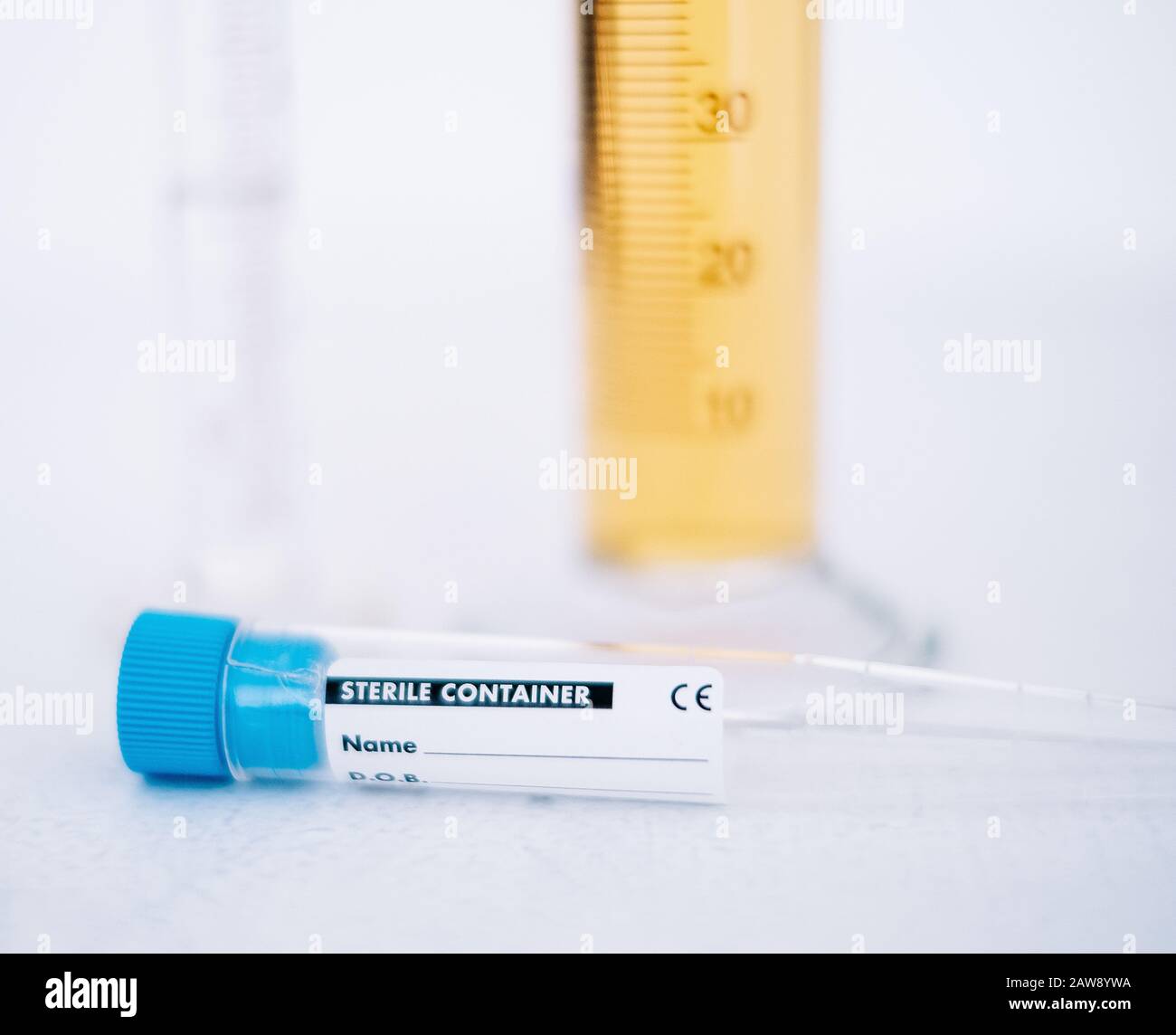 Medical Research in a lab with test tubes Stock Photo - Alamy