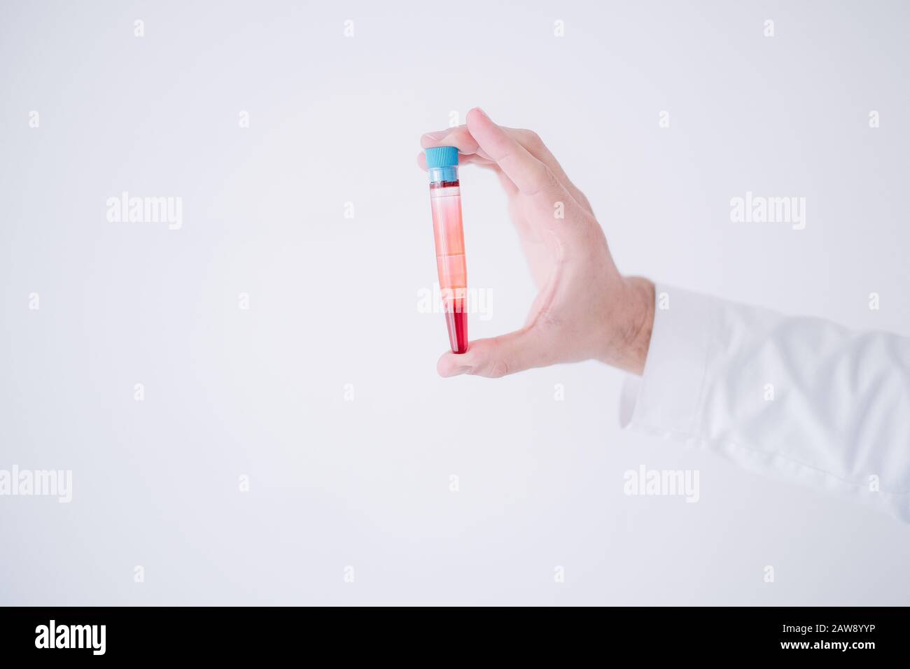 Medical Research in a lab with test tubes Stock Photo - Alamy