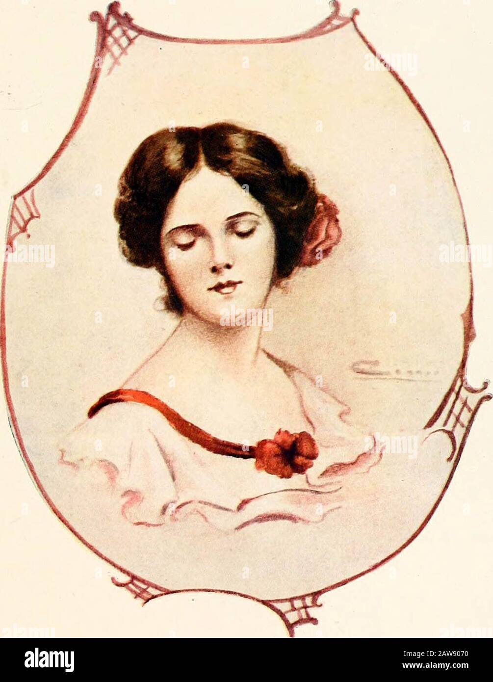 "Milady in Brown 1908" (1908 Stock Photo - Alamy