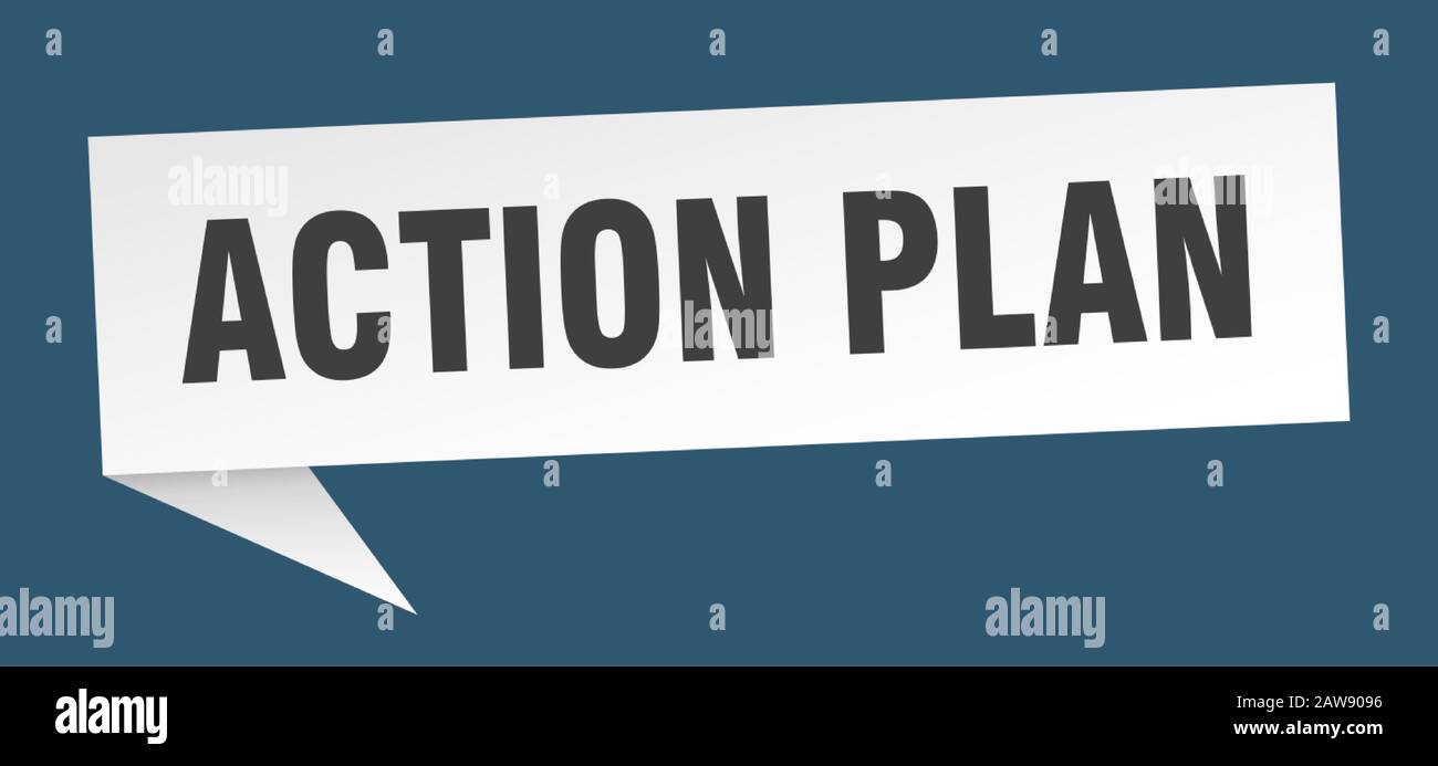 action plan speech bubble. action plan ribbon sign. action plan banner ...