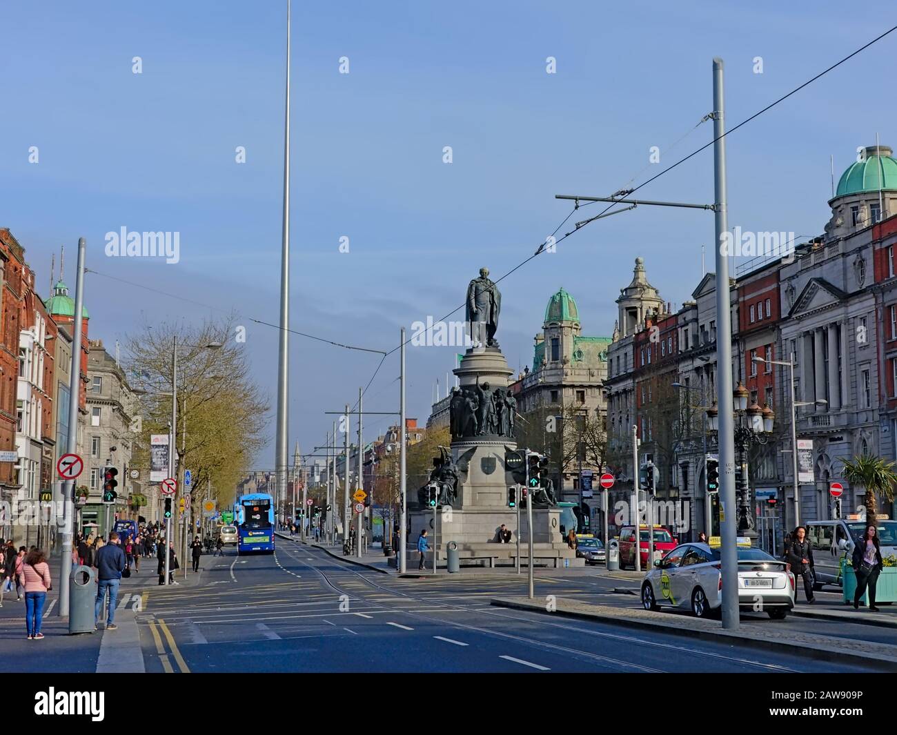 Bronze statue of political leader and catholic emancipator Daniel O ...