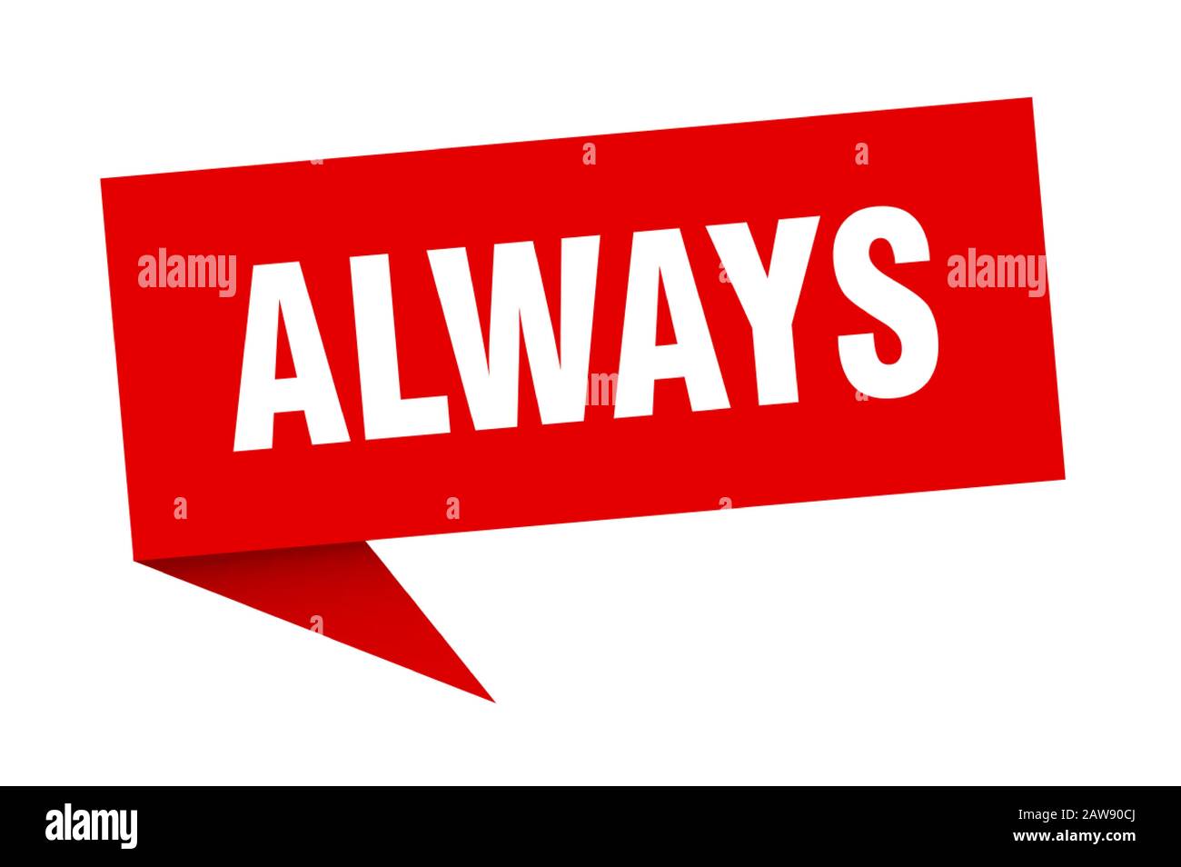 always speech bubble. always ribbon sign. always banner Stock Vector ...