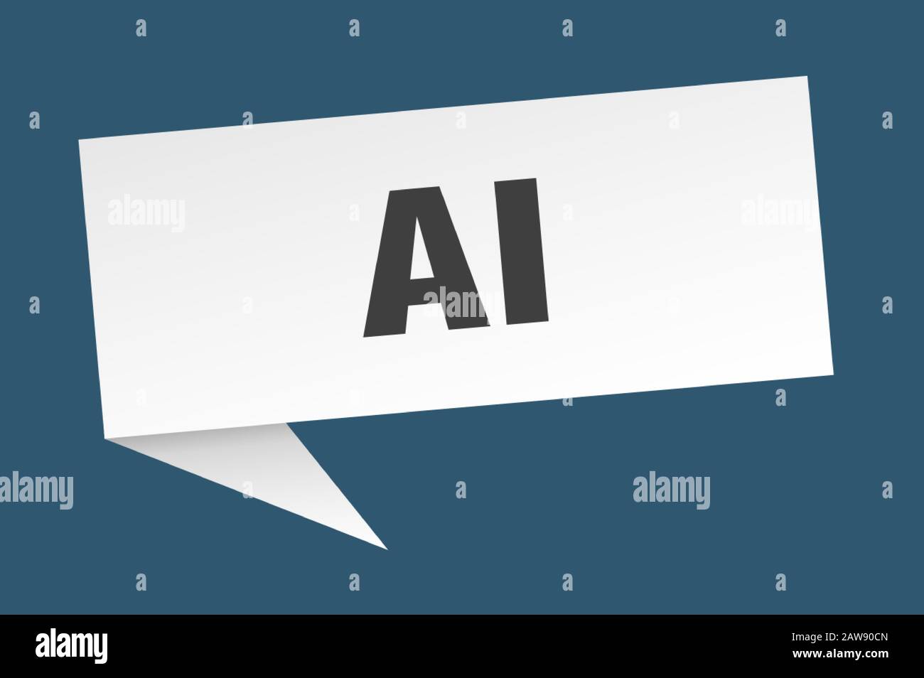 ai speech bubble. ai ribbon sign. ai banner Stock Vector Image & Art ...