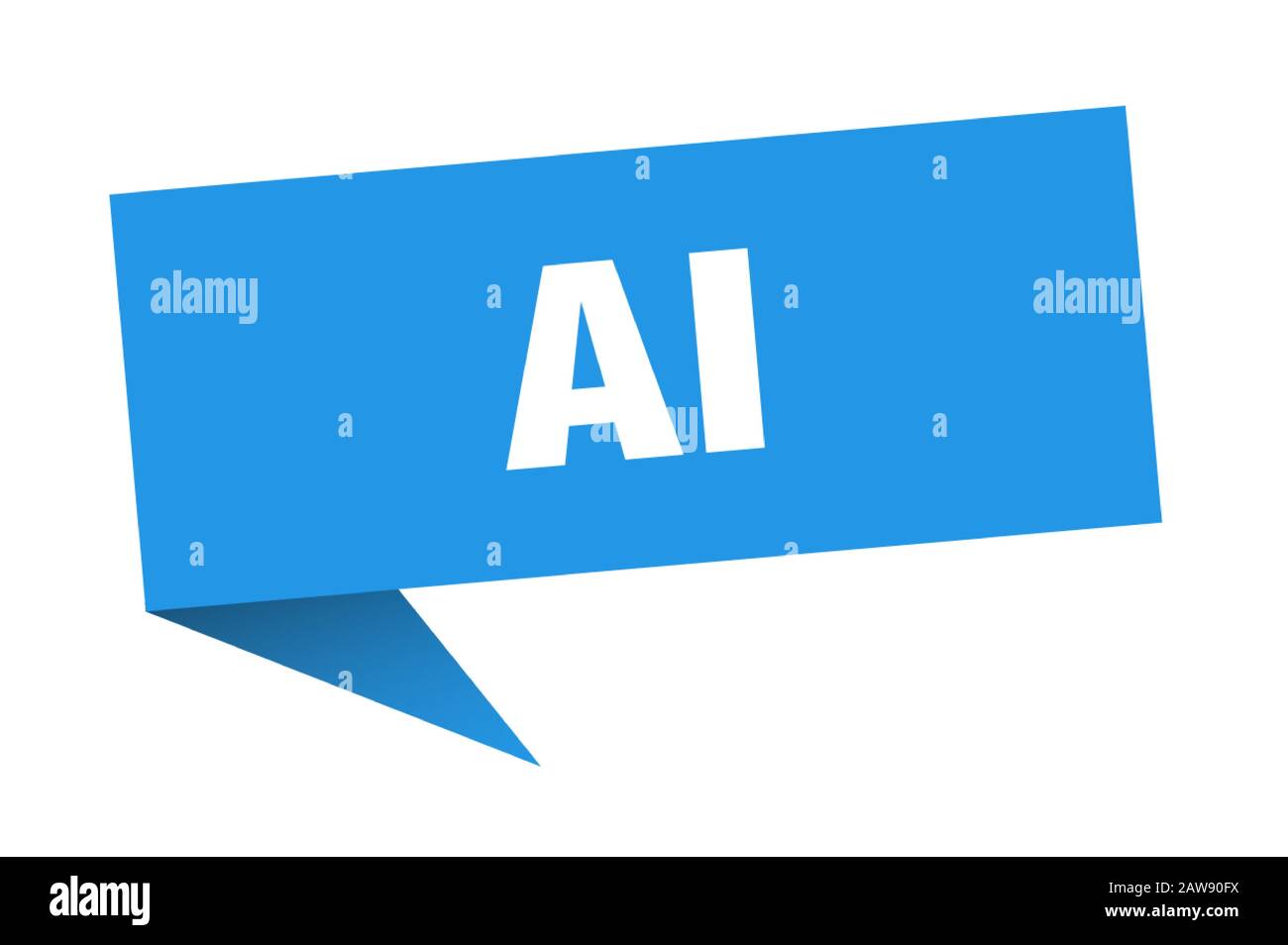 ai speech bubble. ai ribbon sign. ai banner Stock Vector Image & Art ...